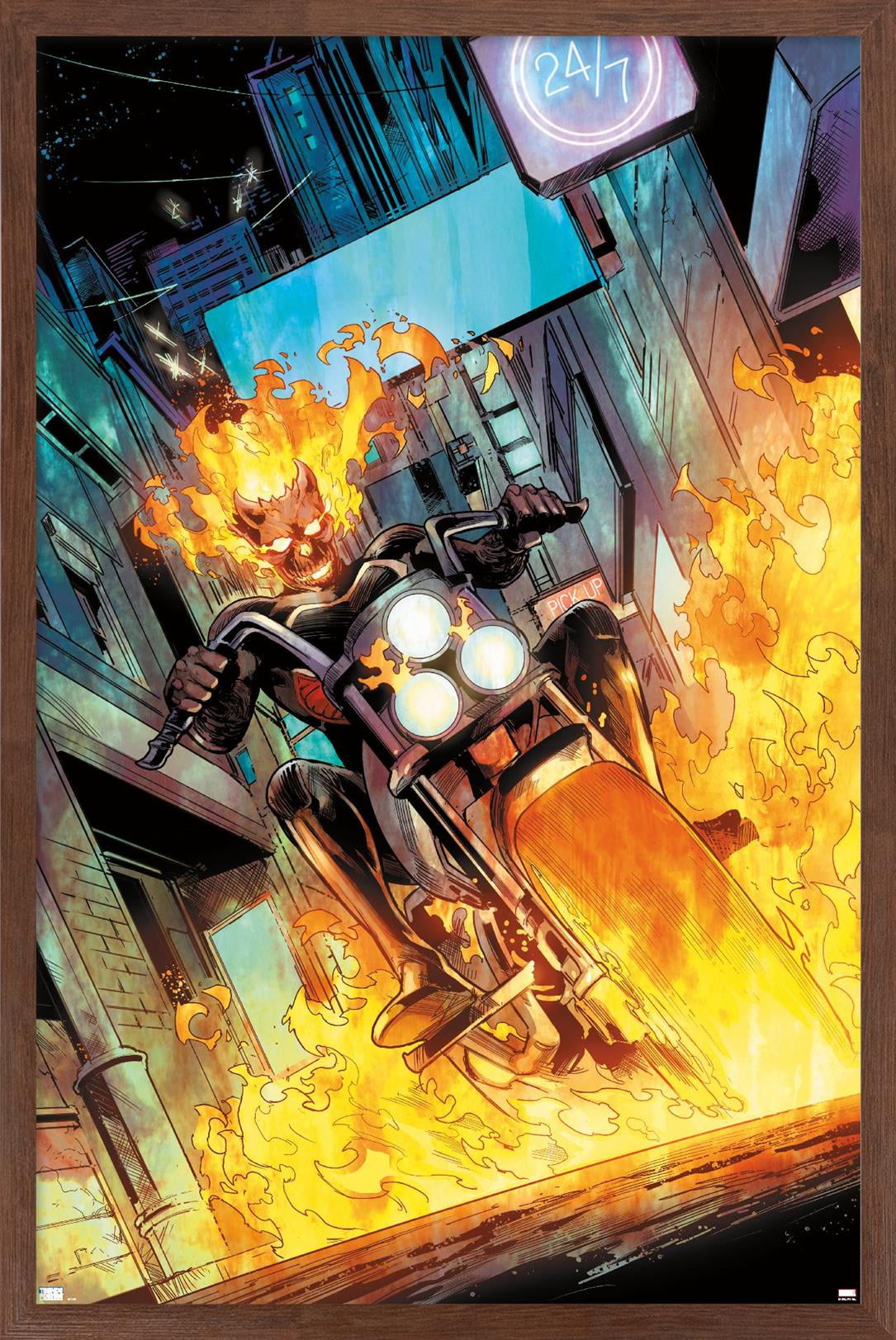 Marvel Ghost Rider - Ghost Rider #18 Wall Poster, 14.725" x 22.375 ...