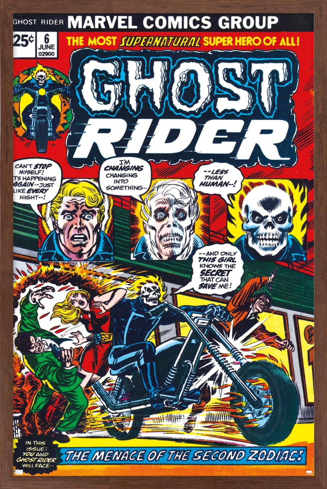 Marvel Ghost Rider - Ghost Rider #6 Wall Poster, 14.725" x 22.375 ...