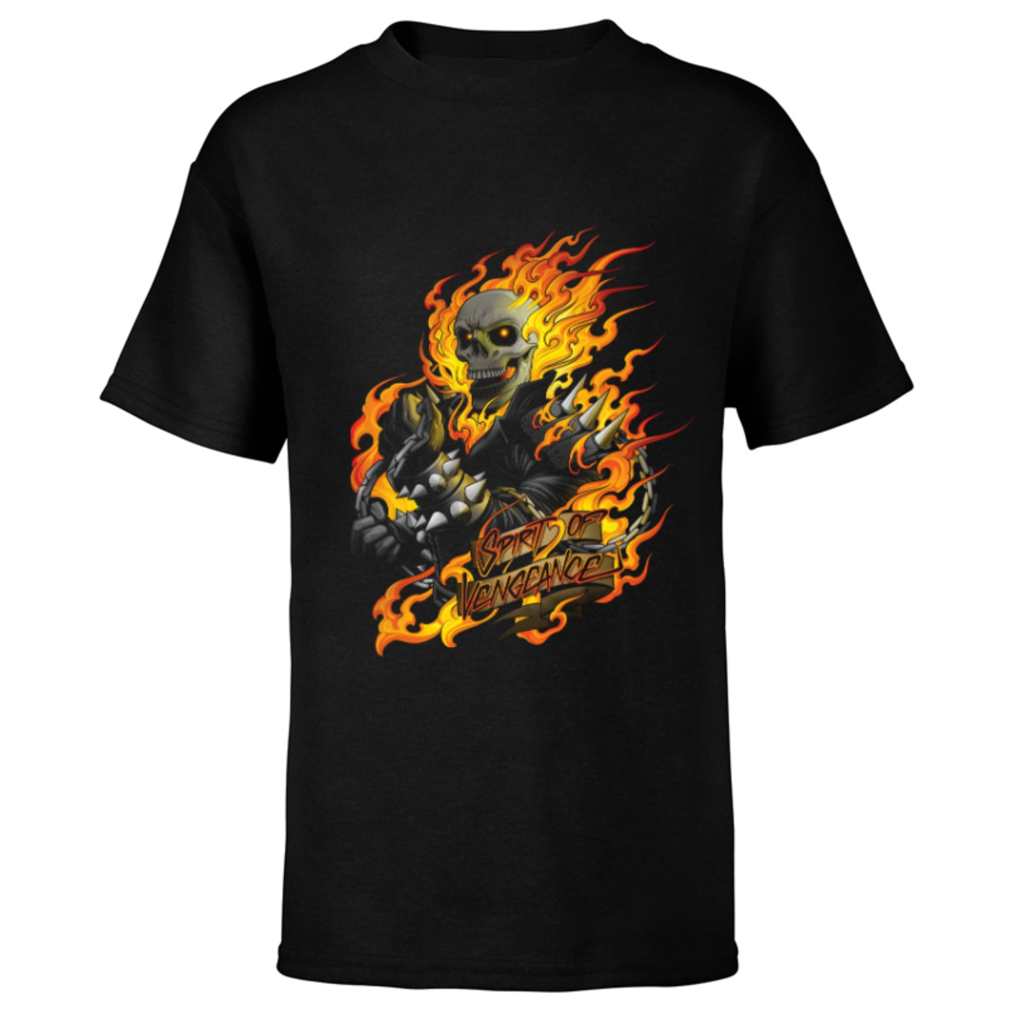 Marvel Ghost Rider Spirit of Vengeance Flaming Skull - Short Sleeve T ...