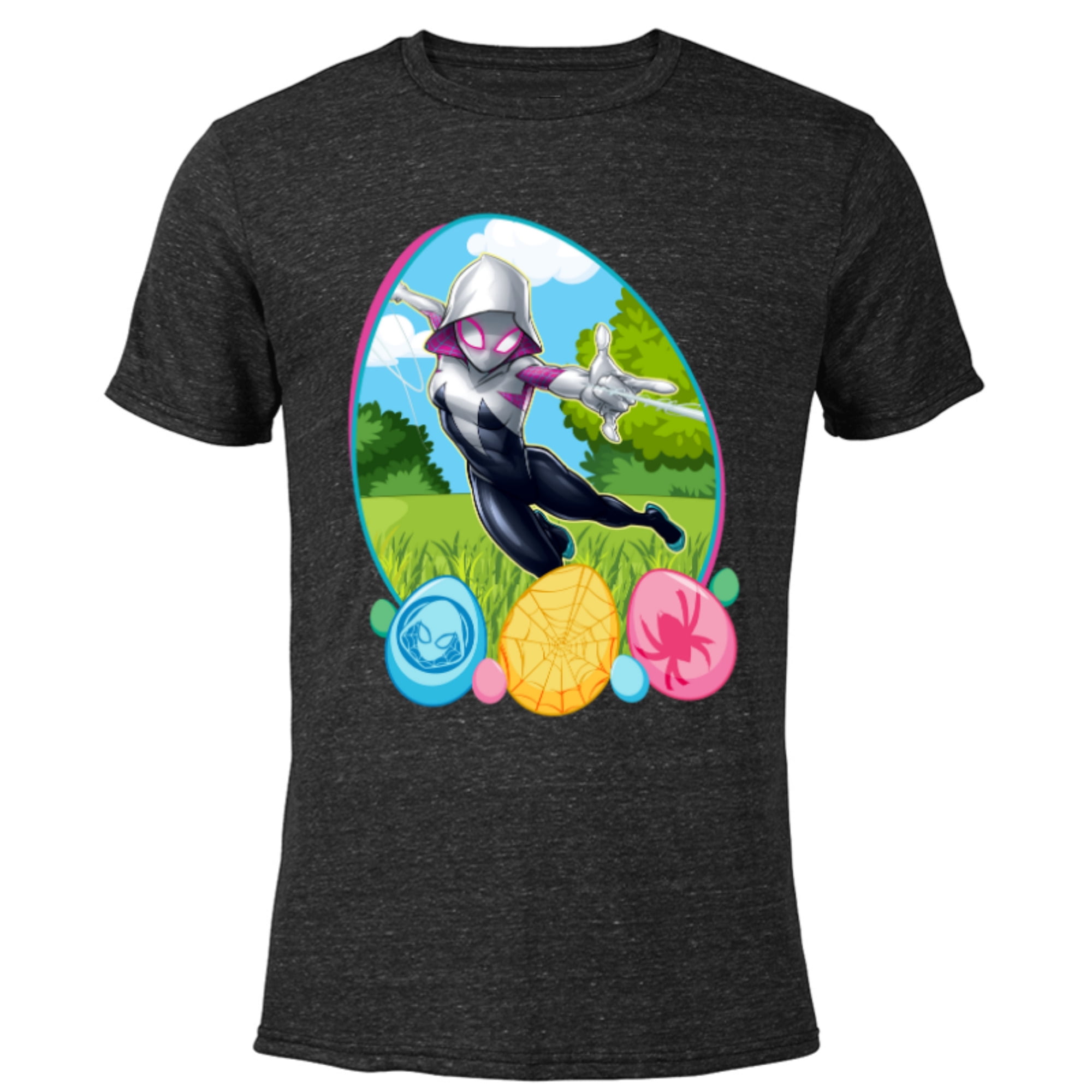Marvel Ghost-Spider Easter Egg - Short Sleeve Blended T-Shirt for ...
