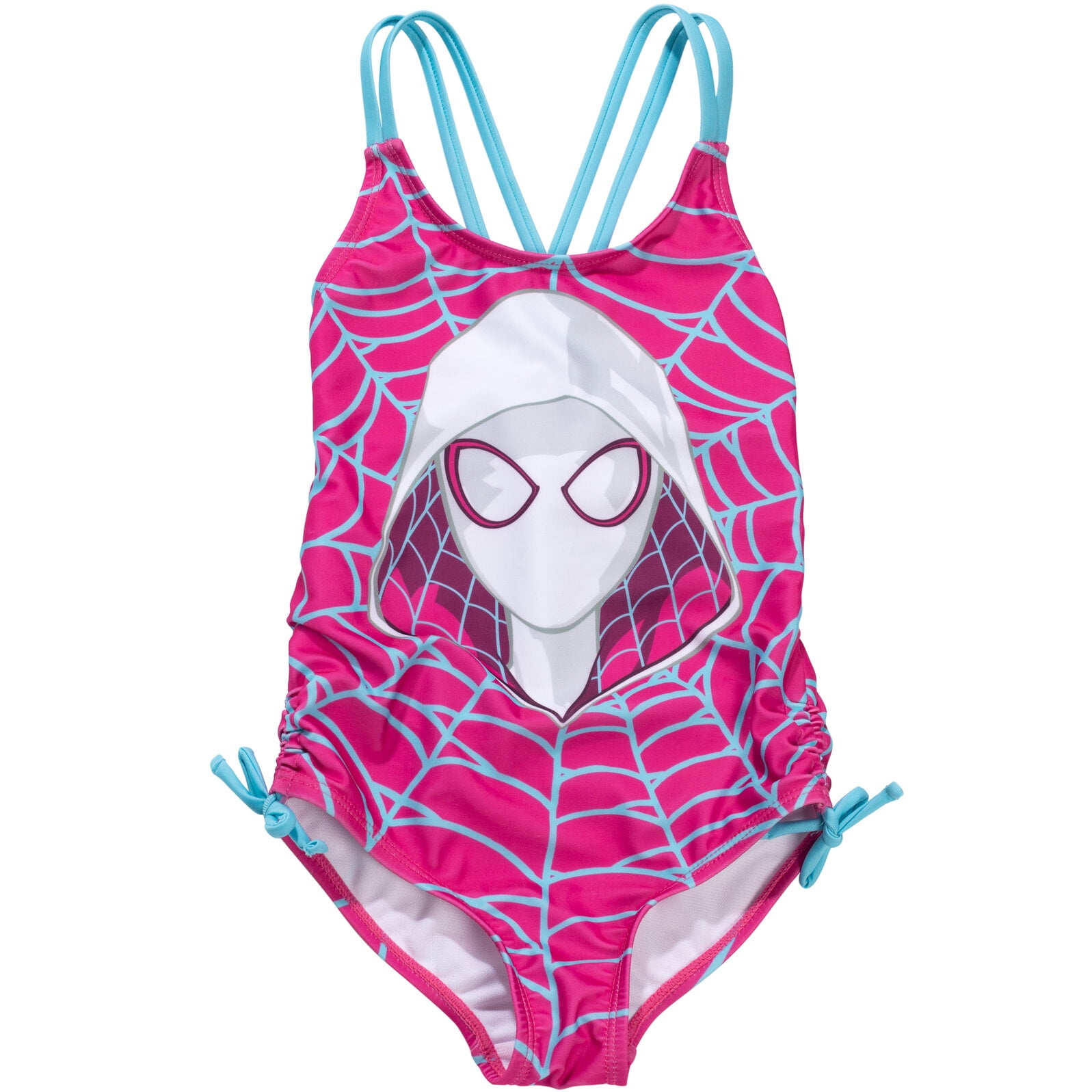 Marvel Ghost-Spider Strapped Bathing Suit Pink Swimwear Toddler Girls ...