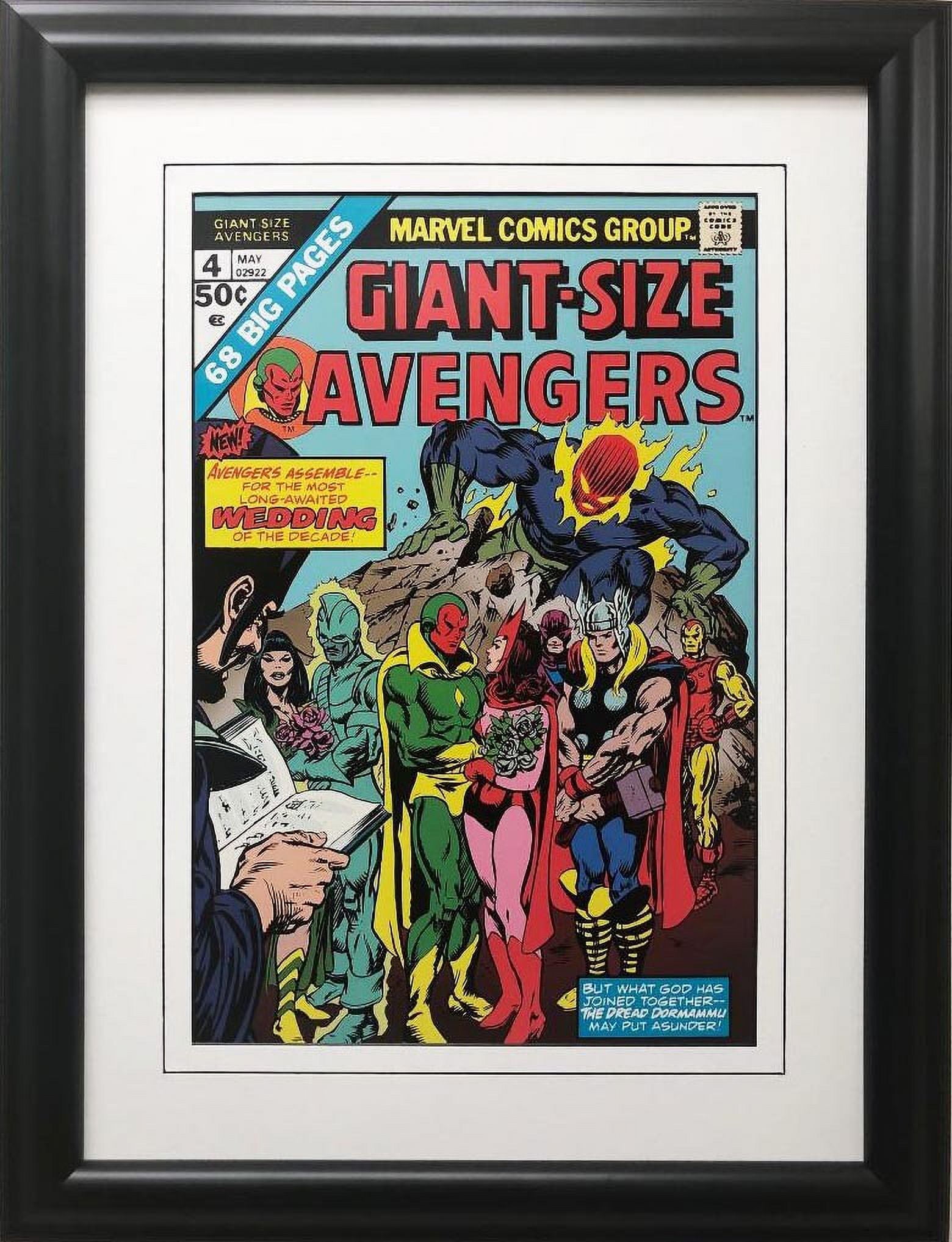 Marvel "Giant Size Avengers" # 4 Custom Framed Poster Comic Art Generic ...