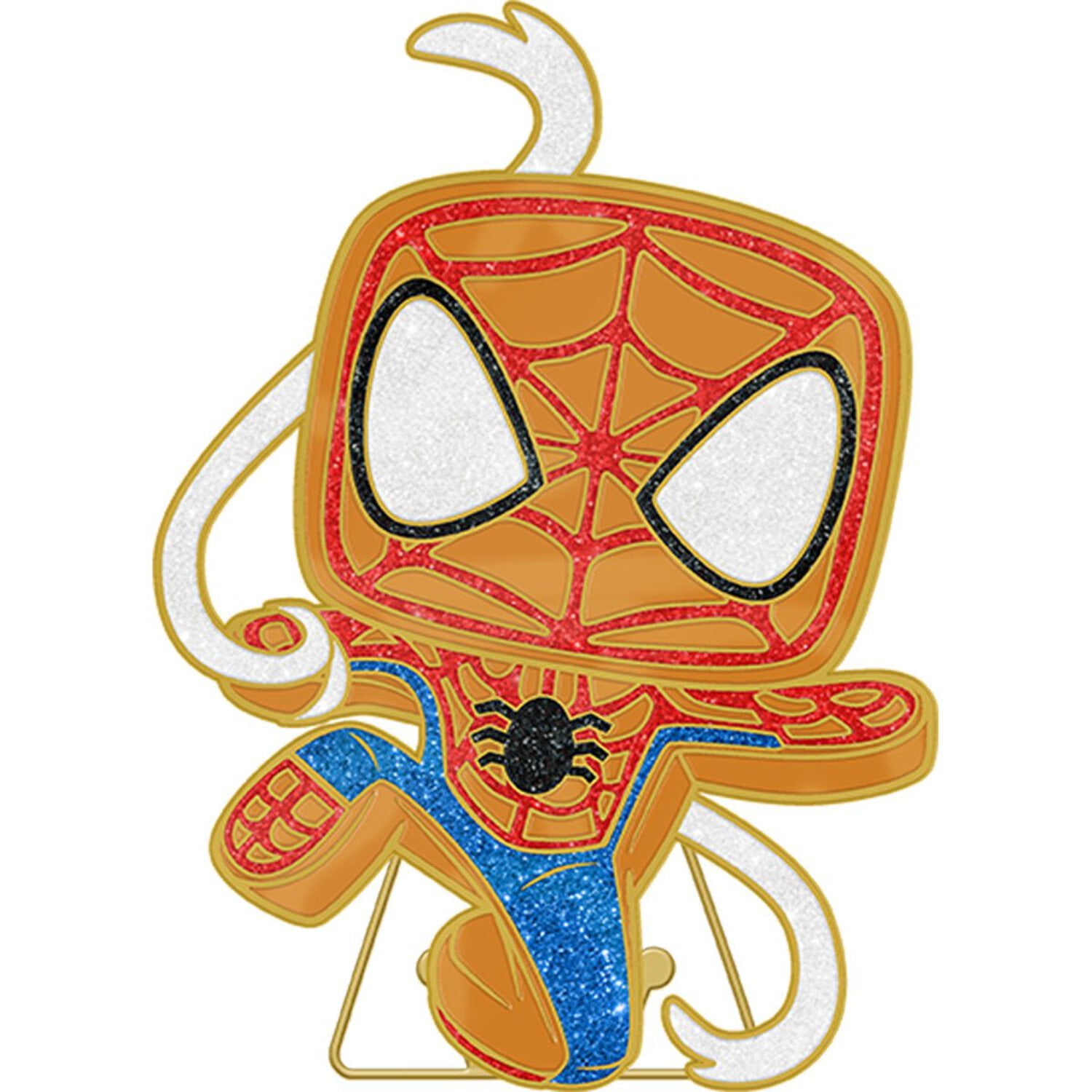 Marvel Gingerbread Spider-Man Large Enamel Funko Pop! Pin - Walmart.com