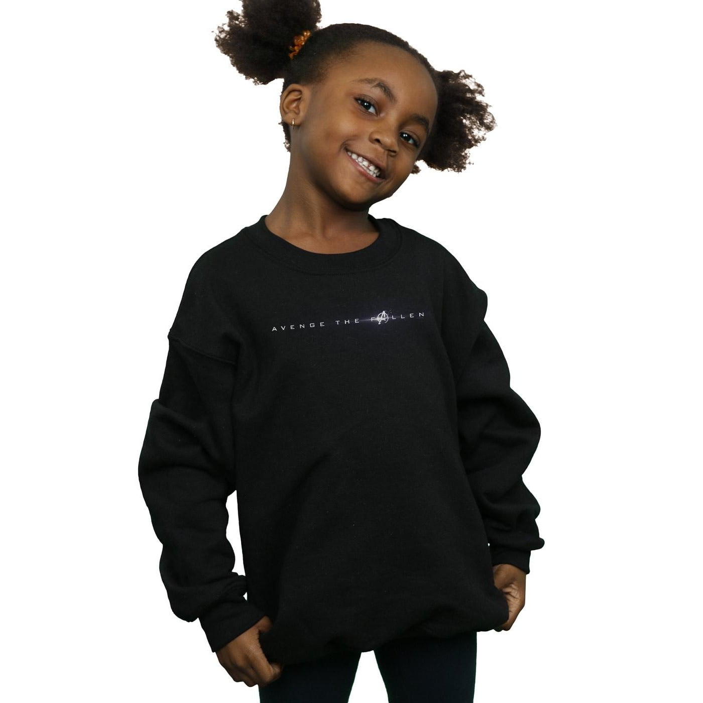 Marvel Girls Avengers Endgame Avenge The Fallen Text Sweatshirt ...