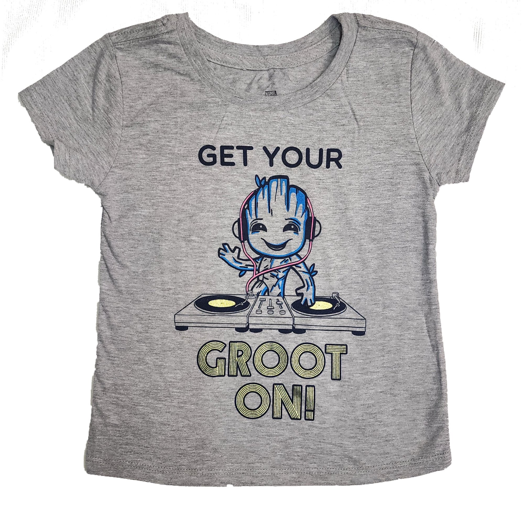 Marvel Girls' Guardians Of The Galaxy "Get Your Groot On!" Short Sleeve ...