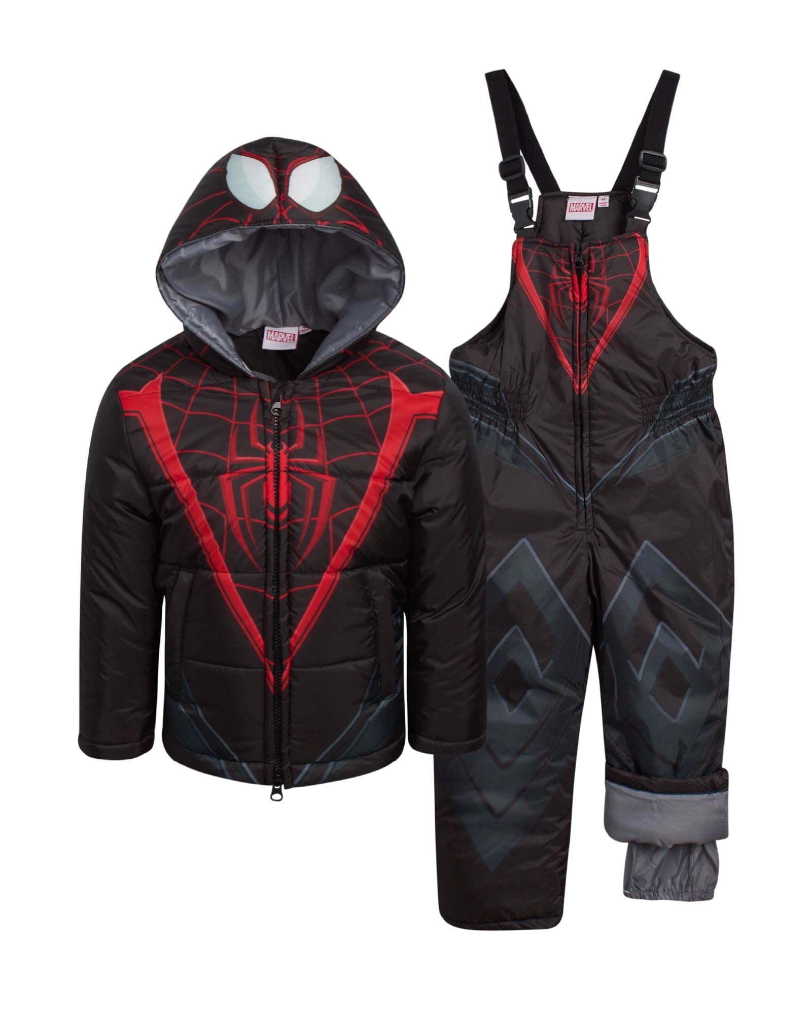 Marvel Spider-Man Boys Snow Suit Set - 2 Piece Spidey Miles Morales ...
