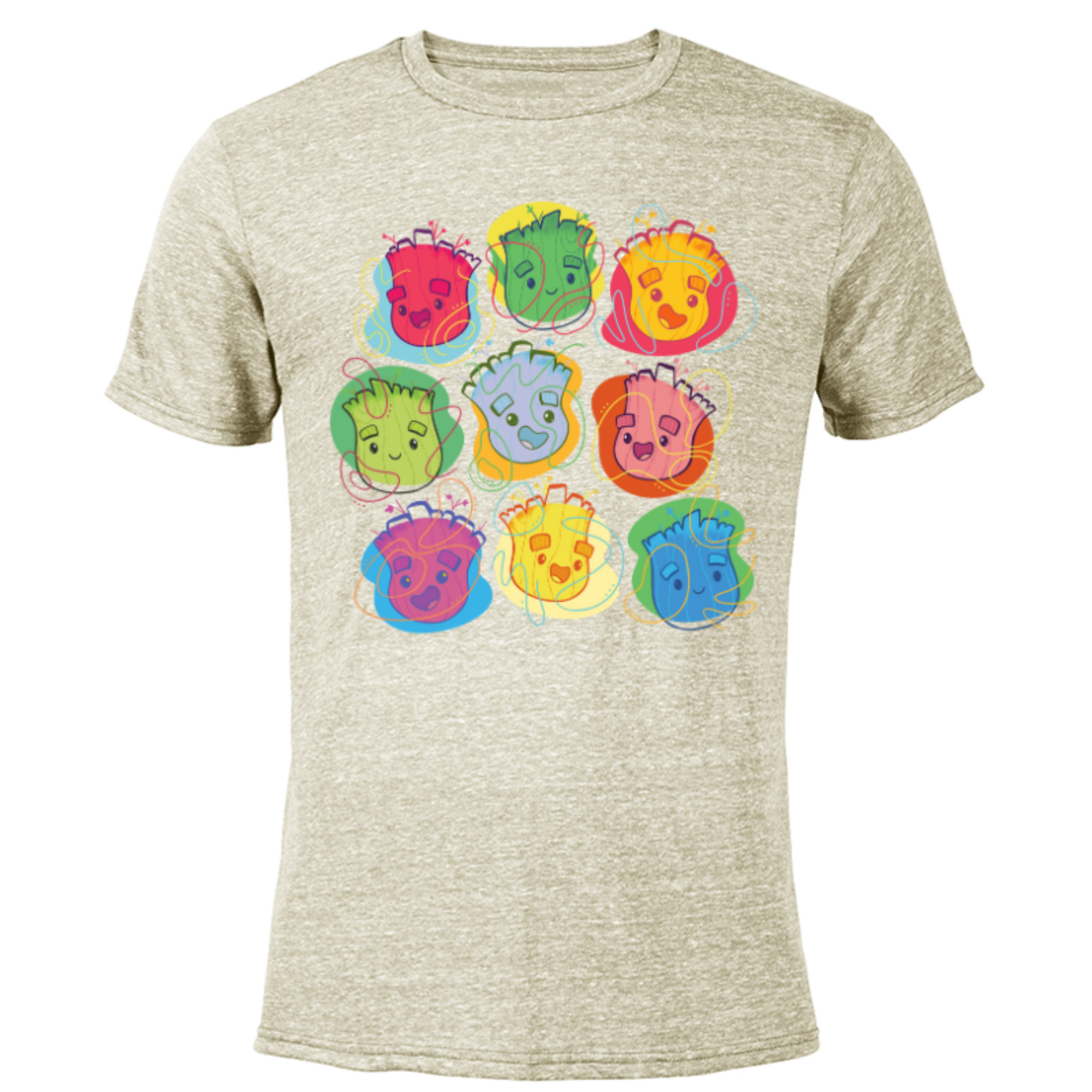Marvel Groot Faces 1970s Retro Guardians of the Galaxy - Short Sleeve ...