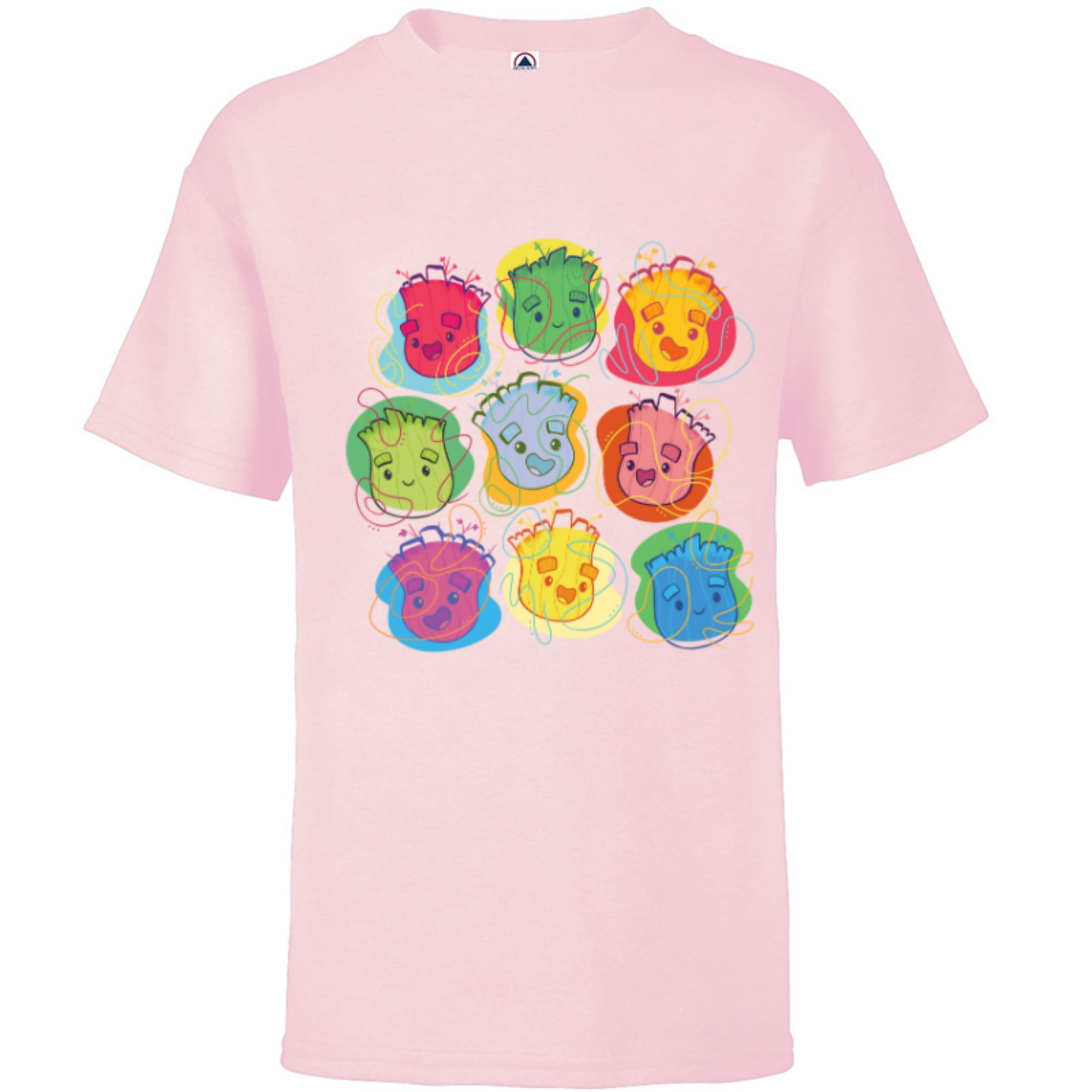 Marvel Groot Faces 1970s Retro Guardians of the Galaxy - Short Sleeve T ...