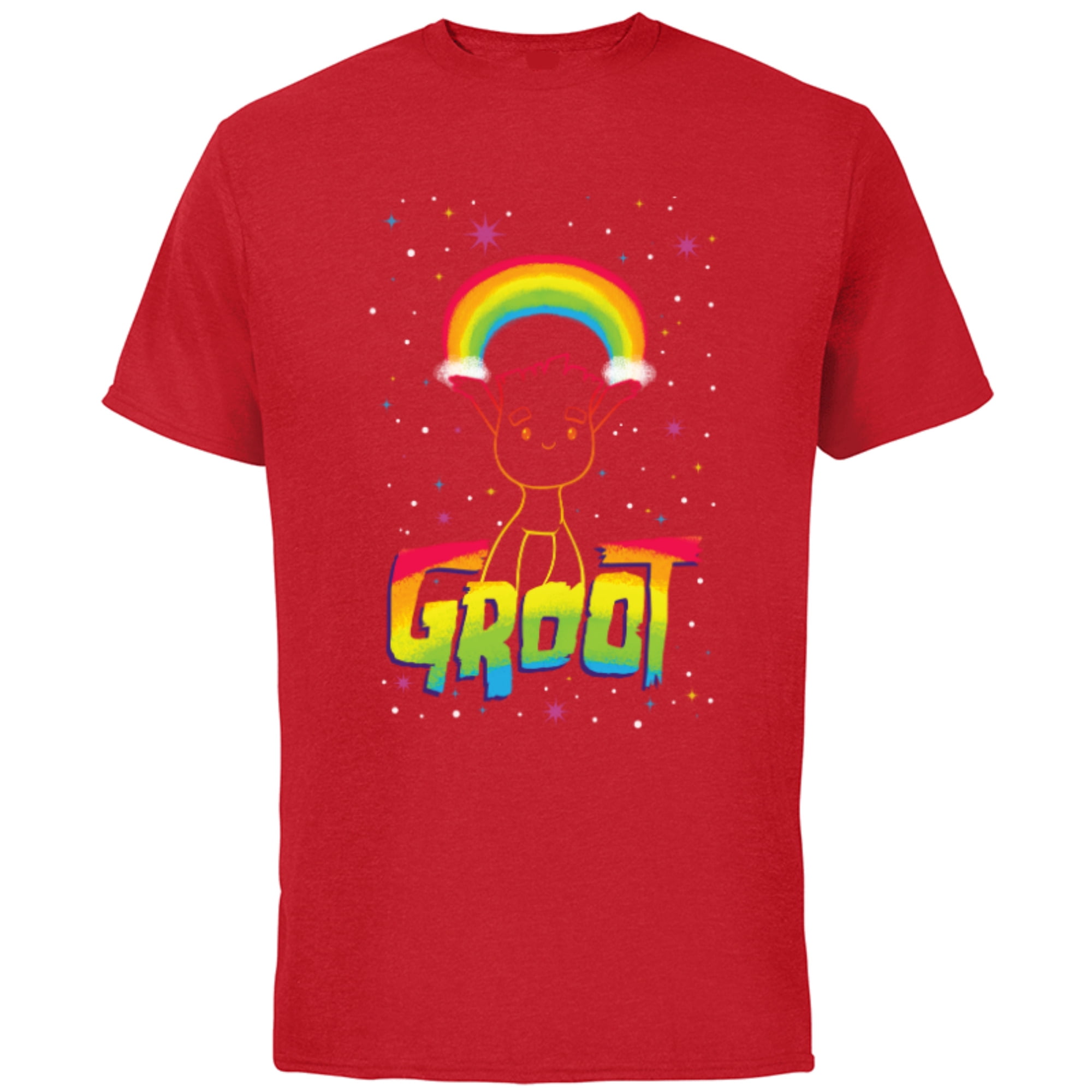 Marvel Groot Rainbow in Space Guardians of the Galaxy - Short Sleeve ...