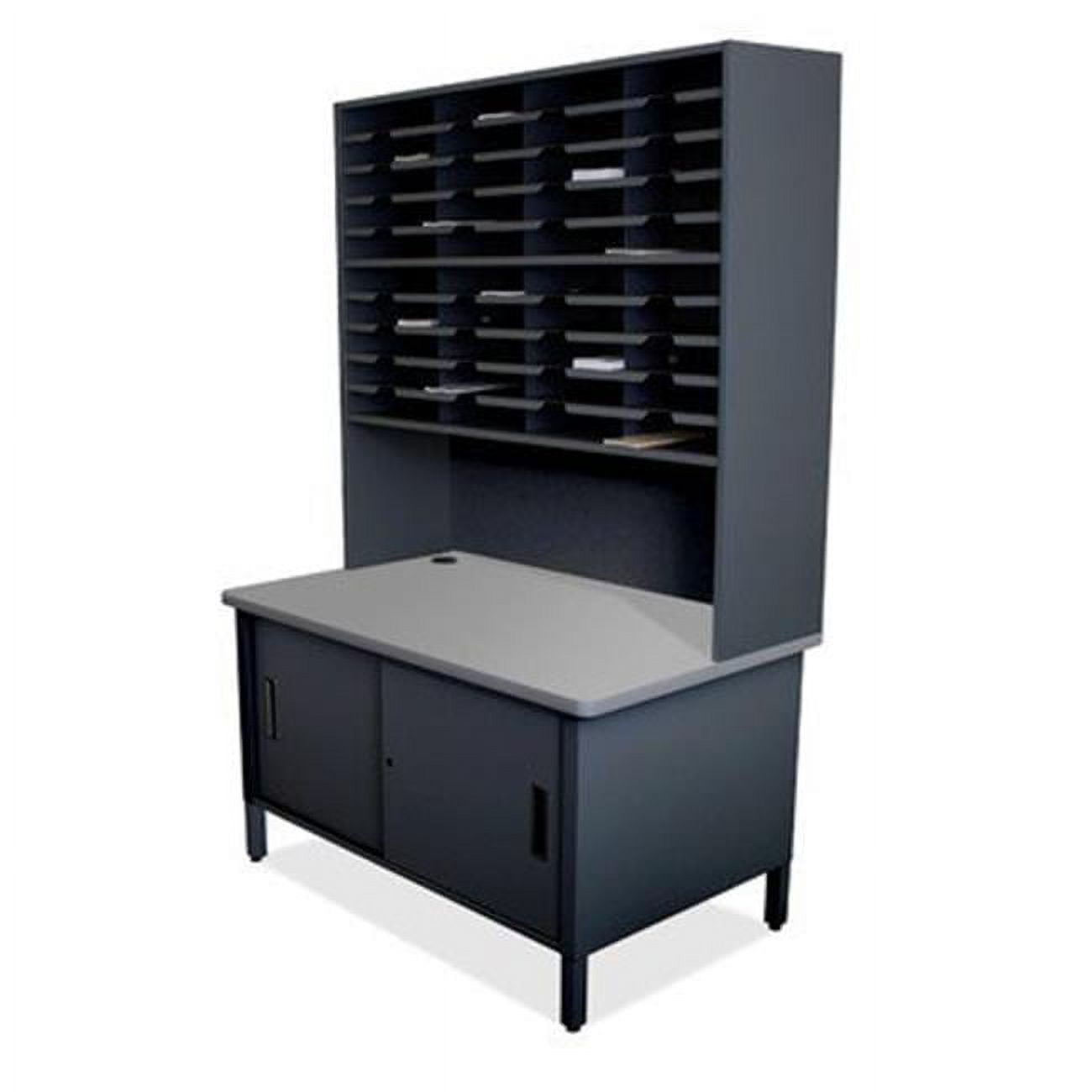 Marvel Office Furniture Mailroom 40 Slot Organizer with Cabinet ...