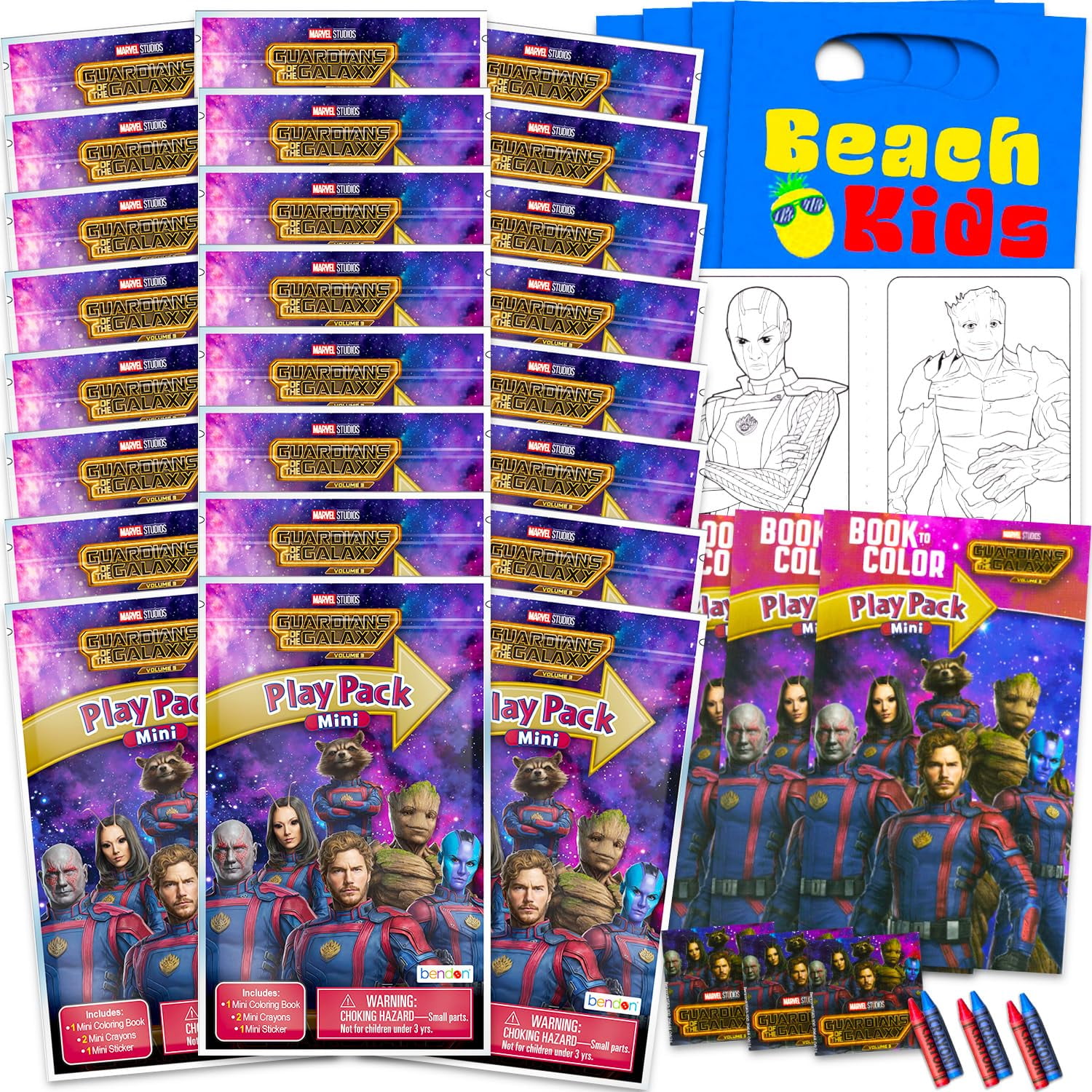 Marvel Guardians Of The Galaxy Mini Party Favors Set for Kids - Bundle ...