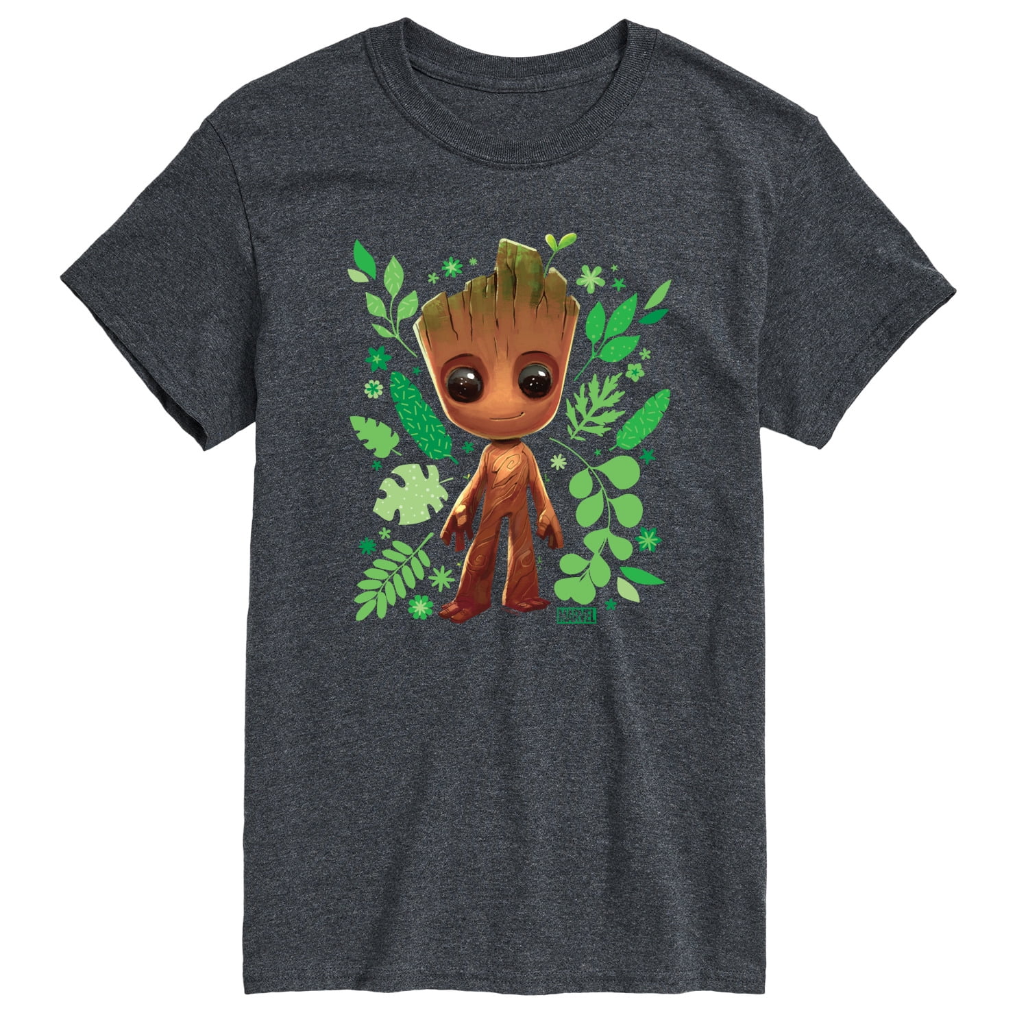 Marvel Guardians of the Galaxy - Baby Groot Leaf - Men's Short Sleeve ...