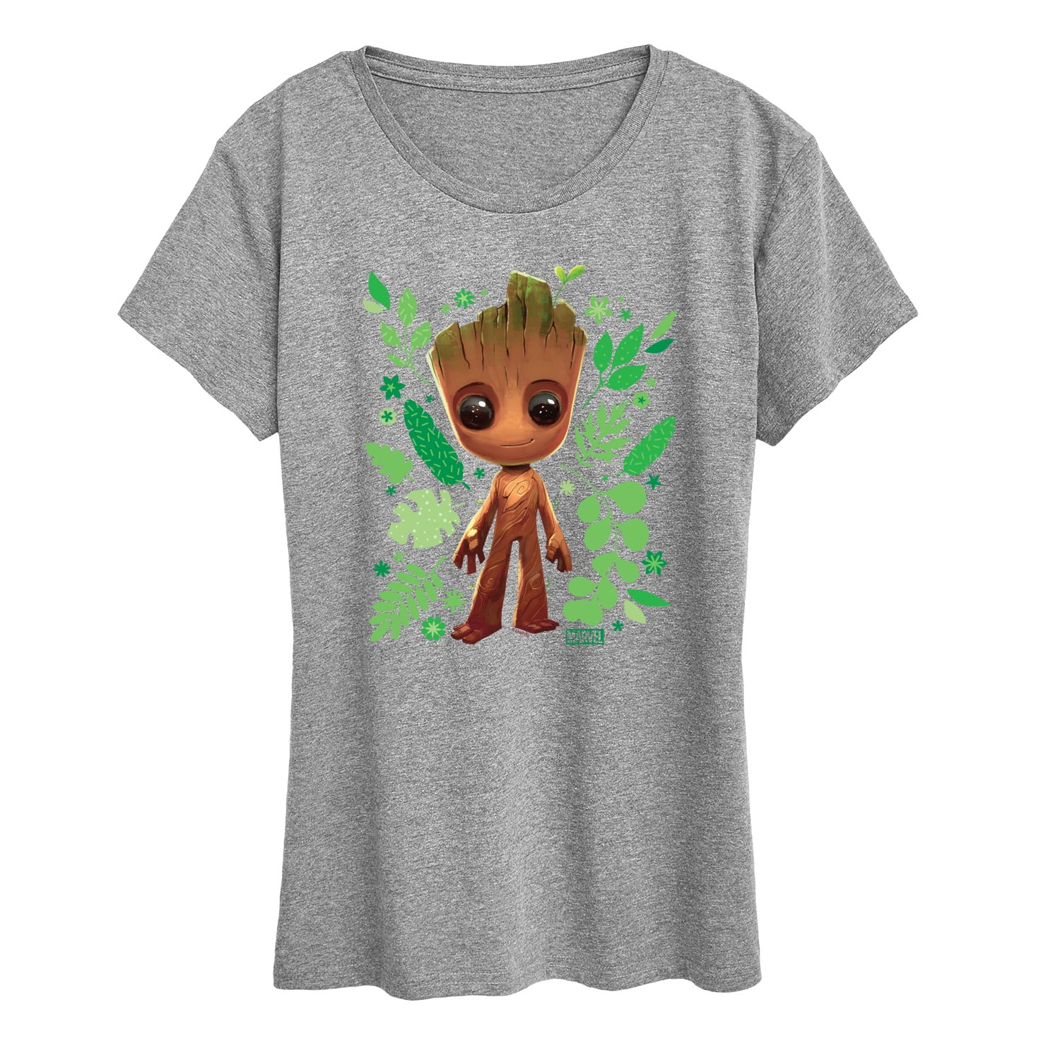 Marvel Guardians of the Galaxy - Baby Groot Leaf - Women's Short Sleeve ...