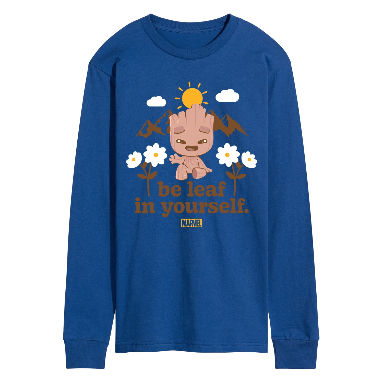 Marvel Guardians of the Galaxy - Be Leaf In Yourself - Men's Long ...