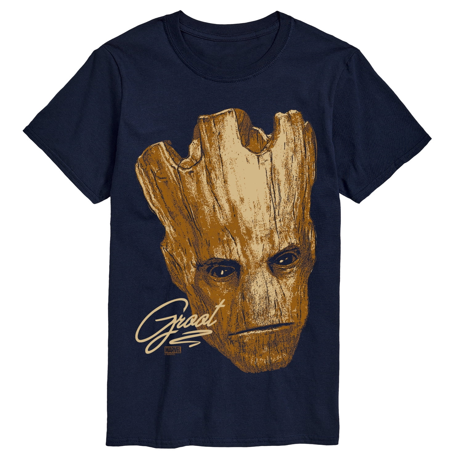 Marvel Guardians of the Galaxy - Groot Face Oversized - Men's Short ...