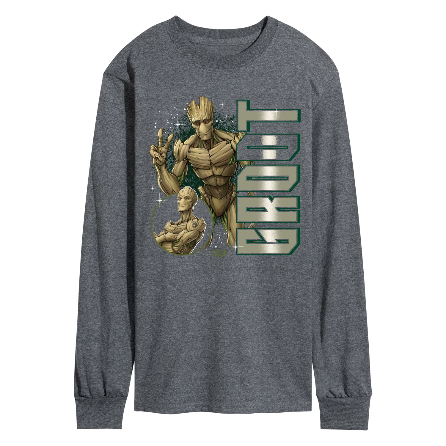 Marvel Guardians of the Galaxy - Groot - Men's Long Sleeve Graphic T-Shirt - Walmart.com