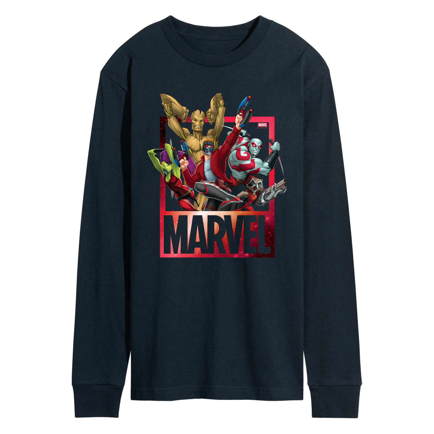 Marvel Guardians of the Galaxy - Marvel Men's Long Sleeve Graphic T ...