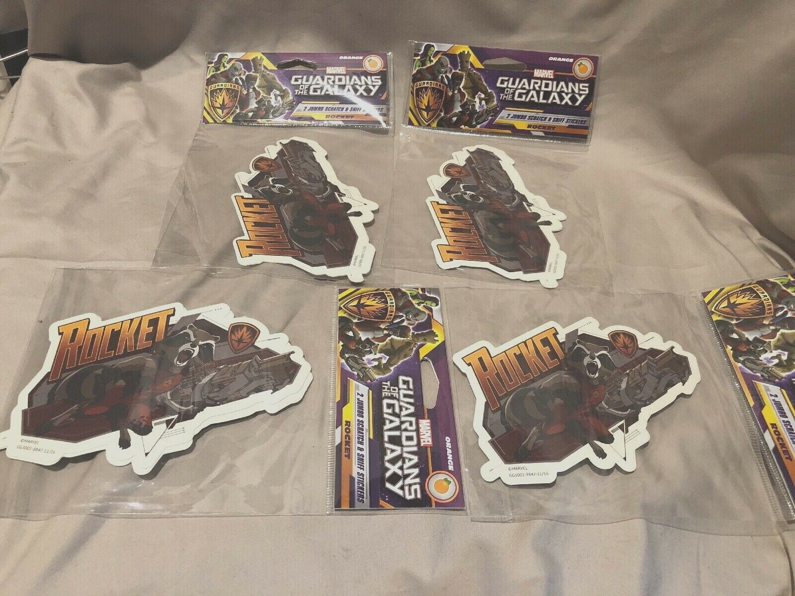 Marvel Guardians of the Galaxy Rocket Jumbo Scratch and Sniff Stickers ...