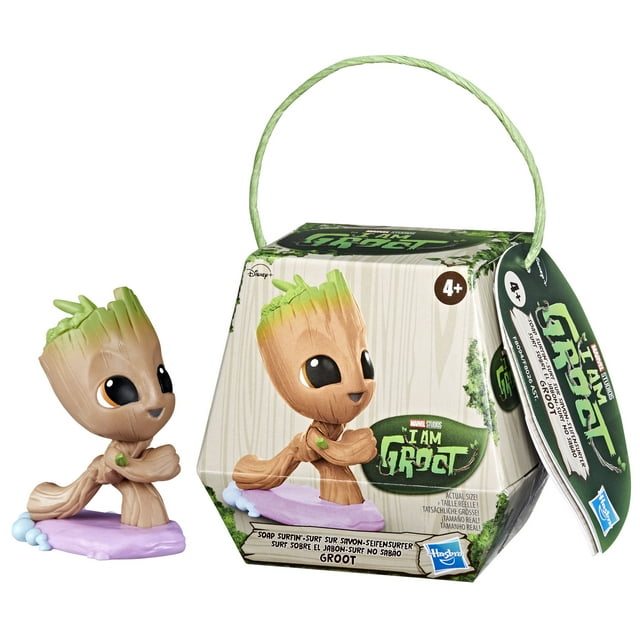Marvel: Mini Groot Action Figure, Soap Surfin’ Groot, 2.25” for Kids ...