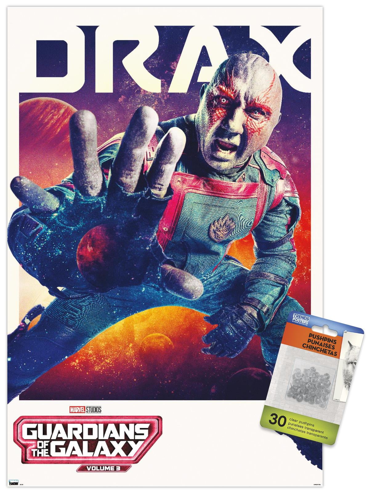Marvel Guardians of the Galaxy Vol. 3 - Drax One Sheet Wall Poster with ...