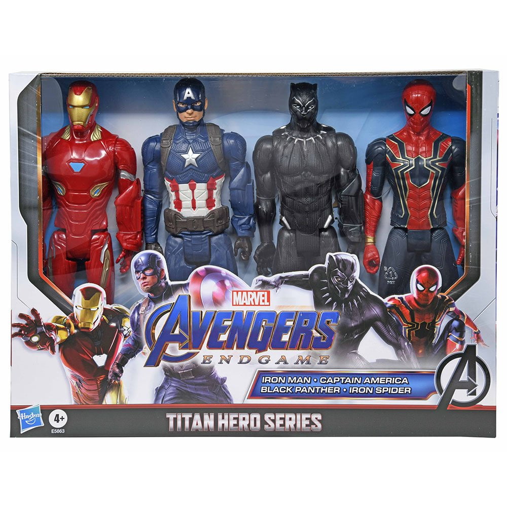 Marvel Hasbro Avengers Titan Heroes Figures, Iron Man, Captain America ...