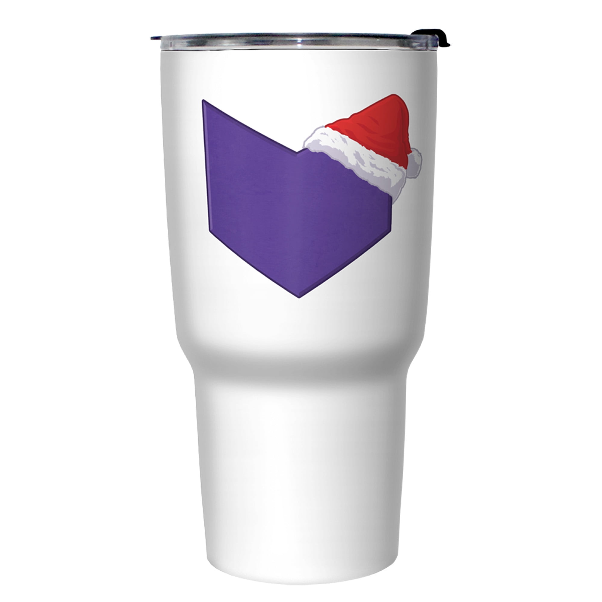Marvel Hawkeye Arrow Logo Santa Hat Stainless Steel Tumbler w/Lid White ...
