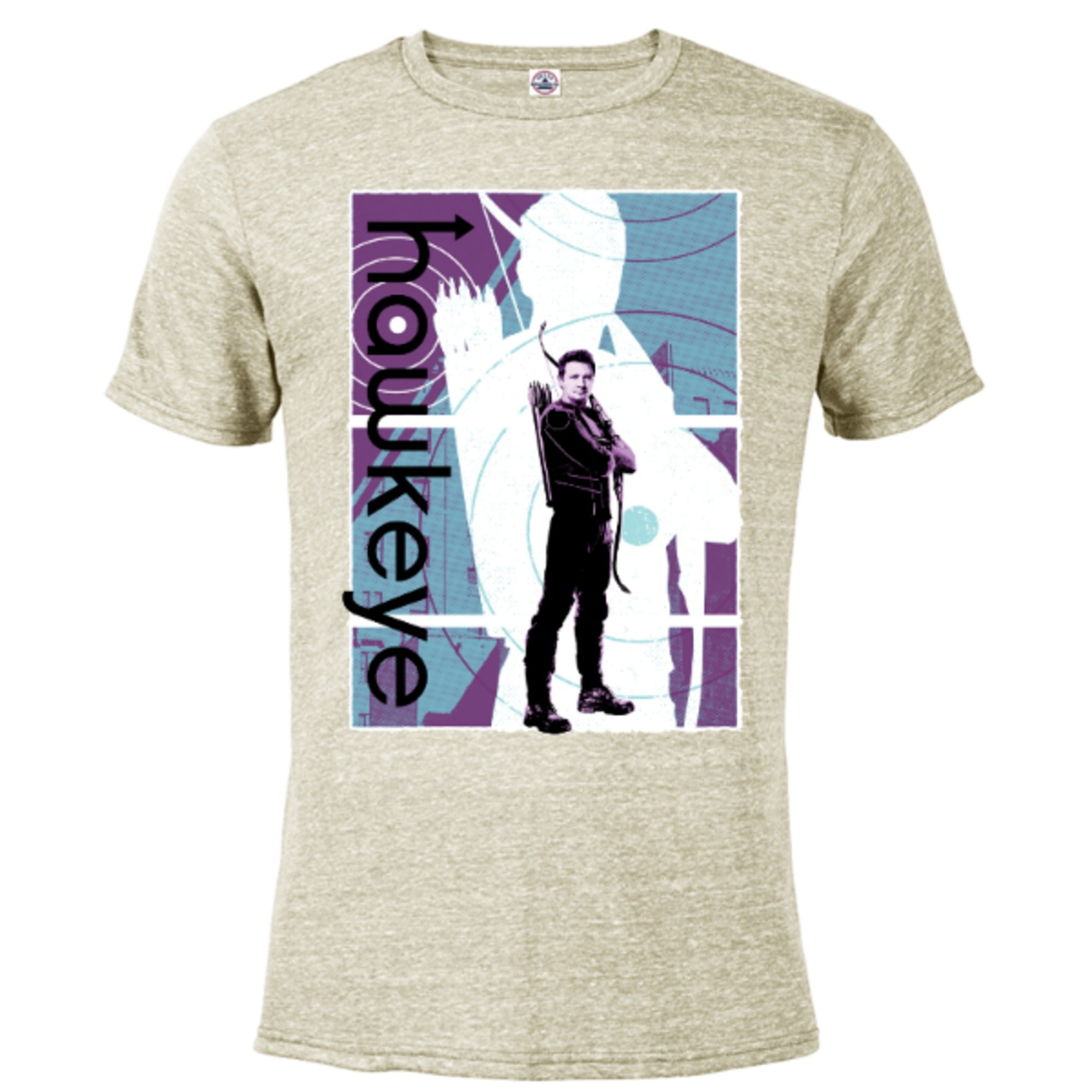 Marvel Hawkeye Clint Barton Halftone Character Poster - Short Sleeve ...