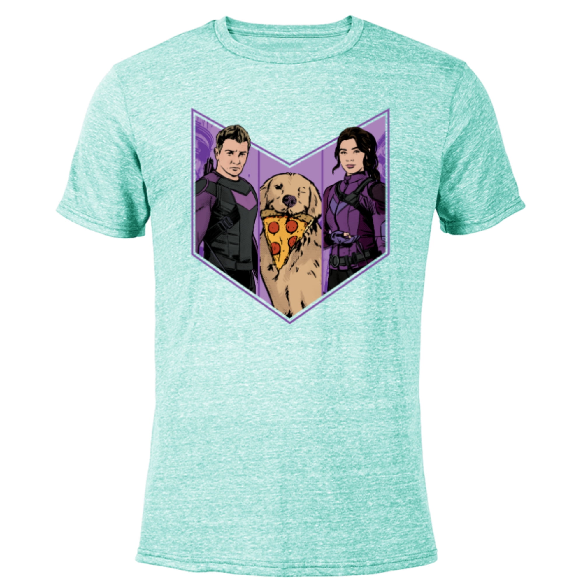 Marvel Hawkeye Clint Barton Kate Bishop and Lucky Arrow - Short Sleeve ...