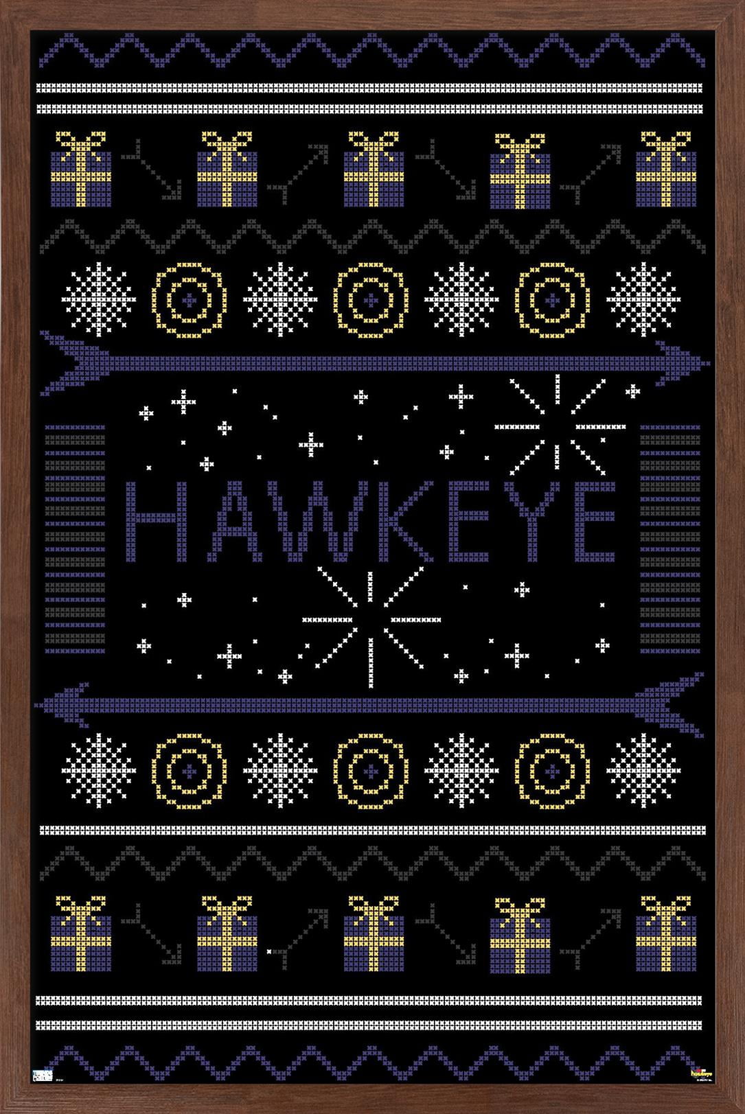 Marvel Hawkeye - Hawkeye Sweater Wall Poster, 22.375" x 34", Framed ...