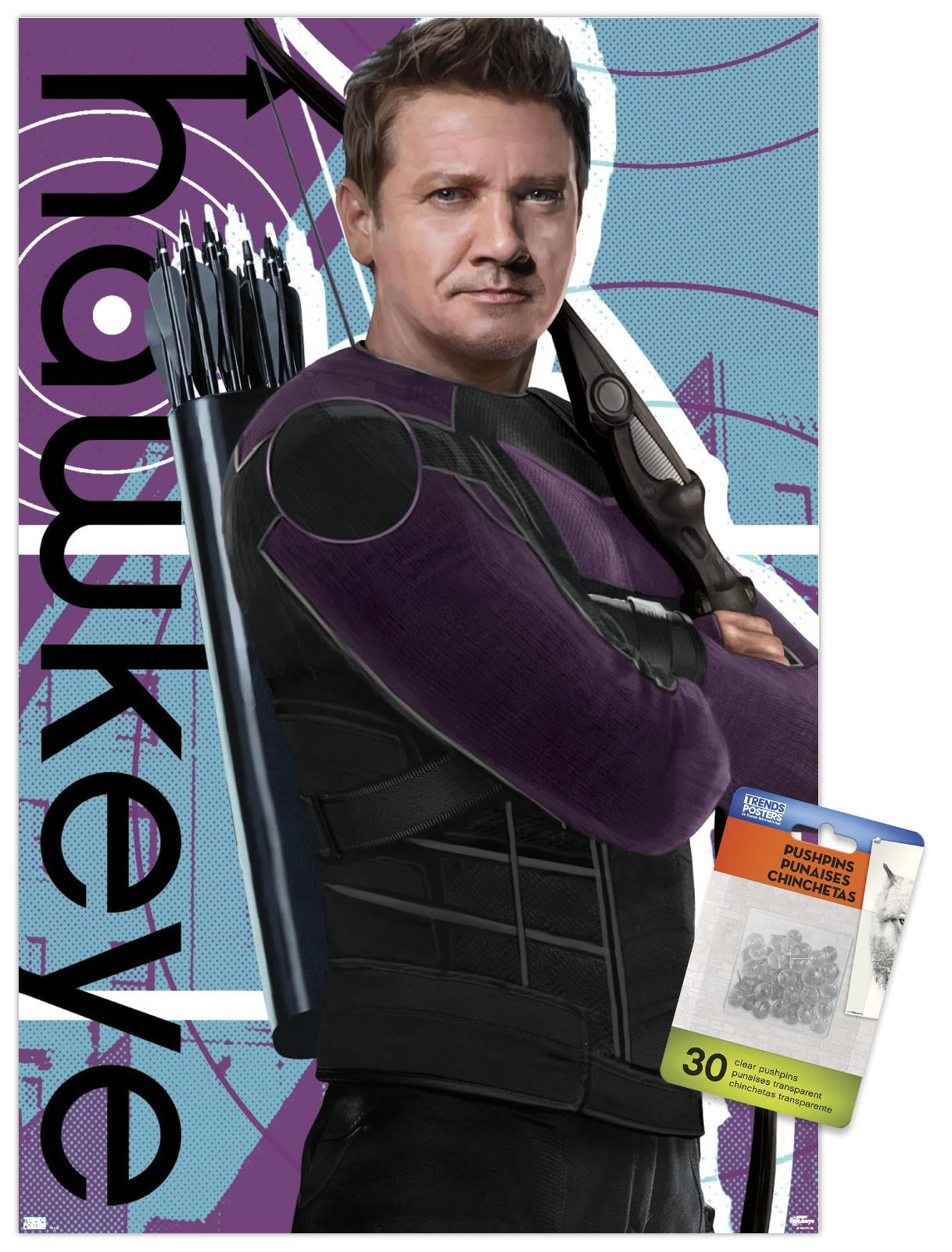 Marvel Hawkeye - Hawkeye Wall Poster with Pushpins, 14.725" x 22.375 ...