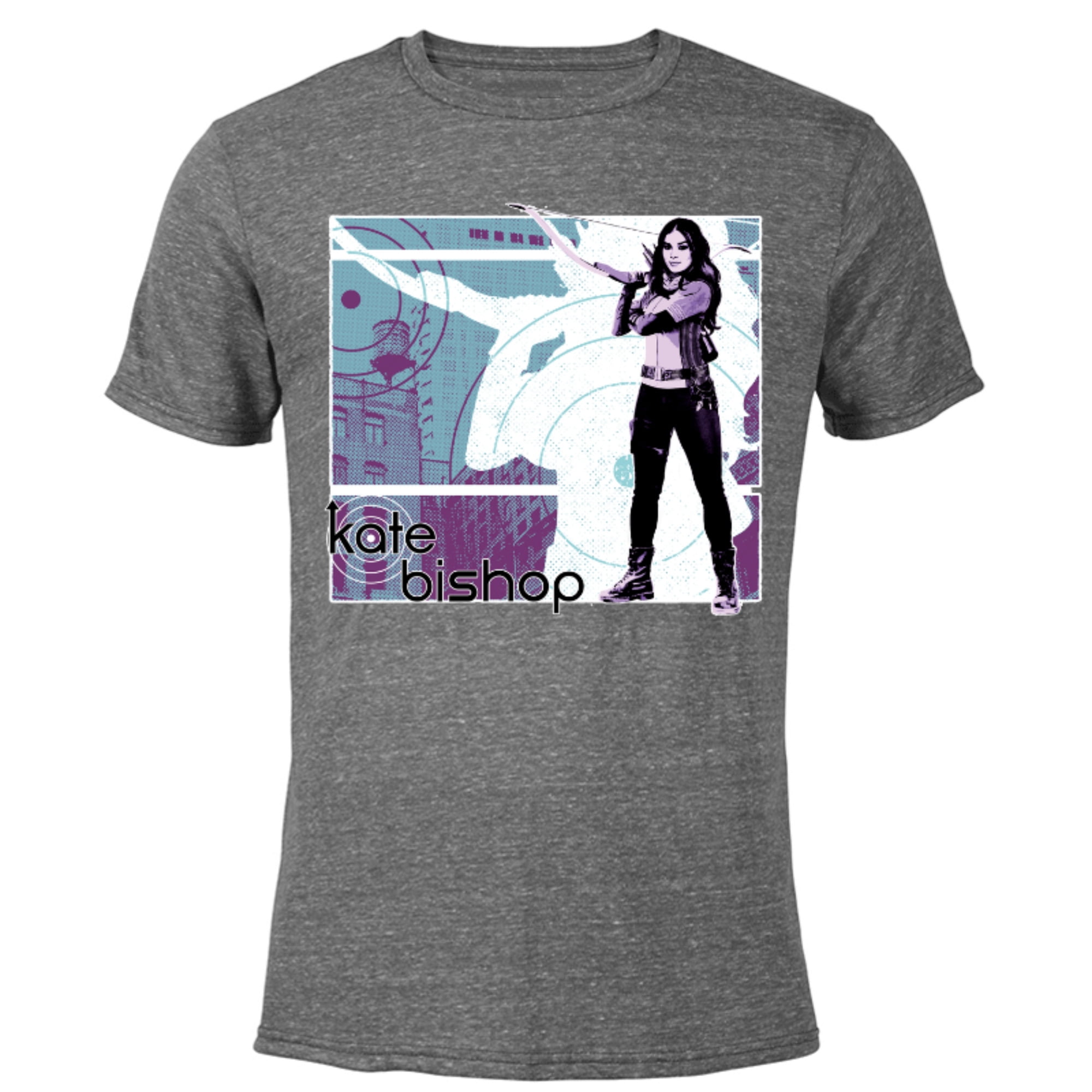 Marvel Hawkeye Kate Bishop Halftone Character Poster - Short Sleeve ...