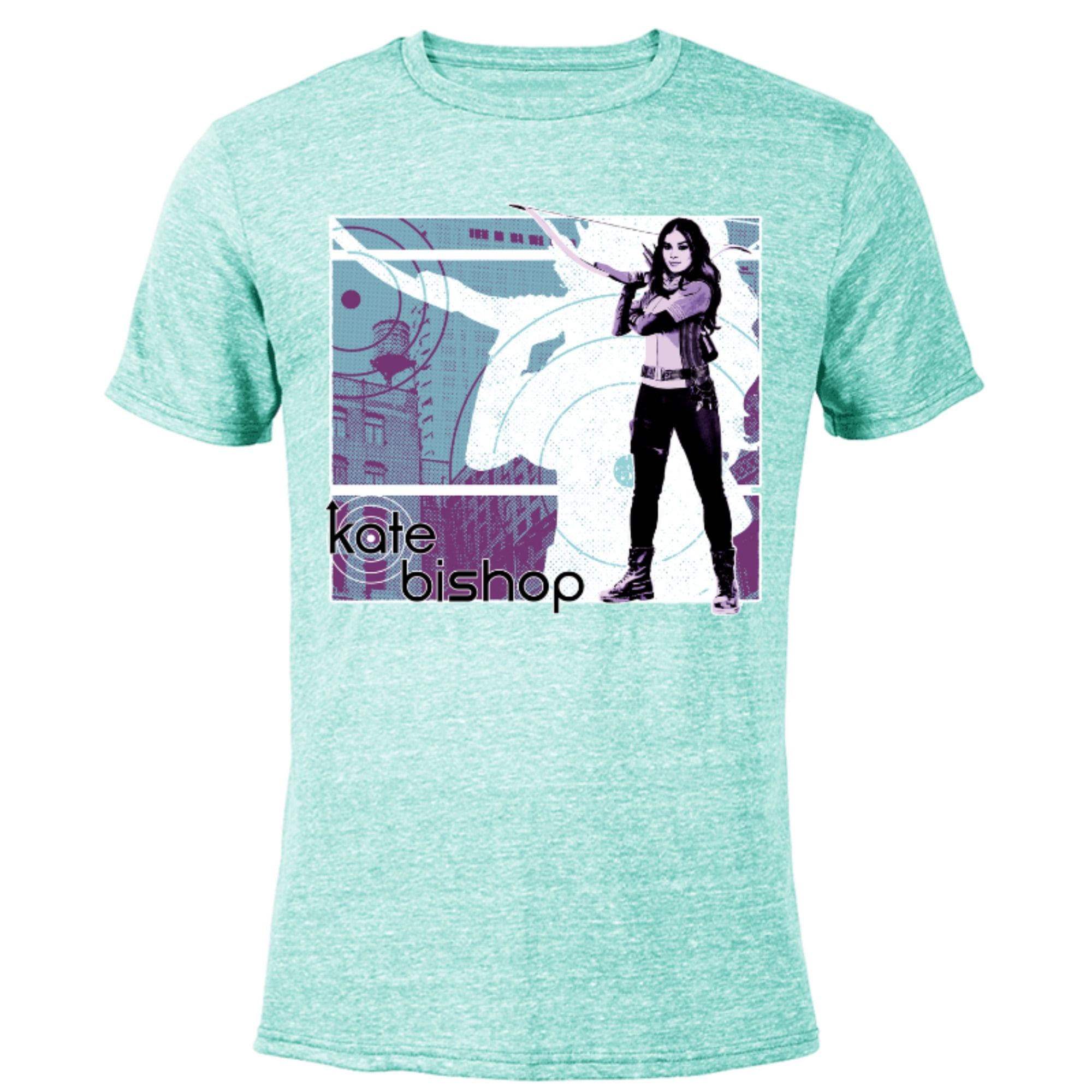 Marvel Hawkeye Kate Bishop Halftone Character Poster - Short Sleeve ...