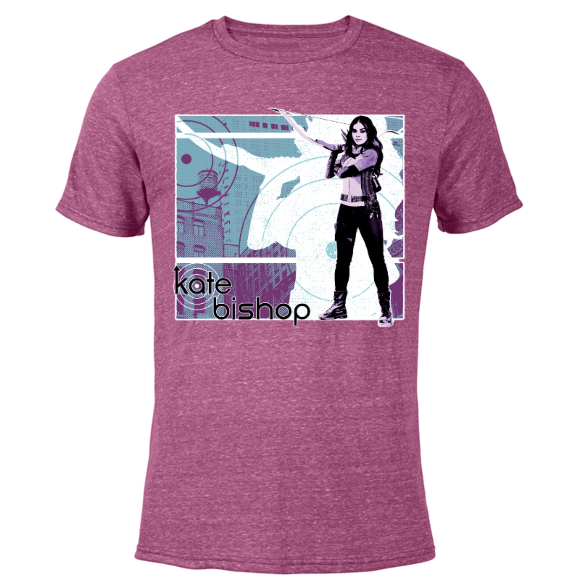 Marvel Hawkeye Kate Bishop Halftone Character Poster - Short Sleeve ...