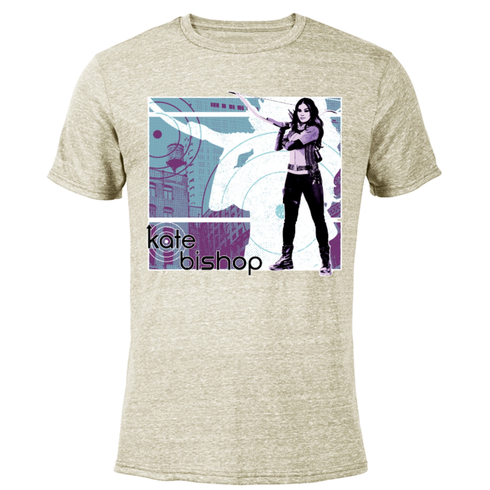 Marvel Hawkeye Kate Bishop Halftone Character Poster - Short Sleeve Blended T-Shirt for Adults ...