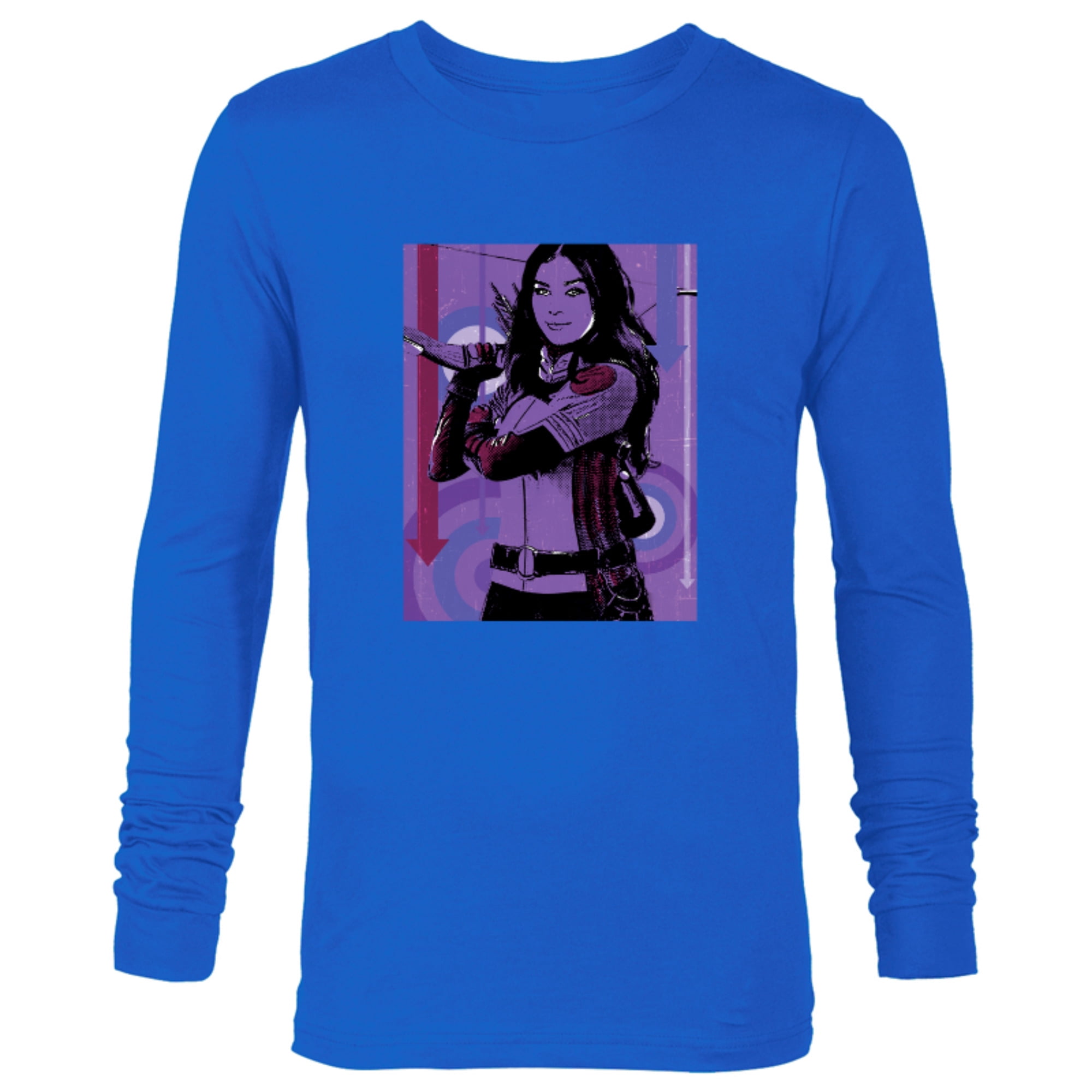 Marvel Hawkeye Kate Bishop Purple Poster - Long Sleeve T-Shirt for Men ...