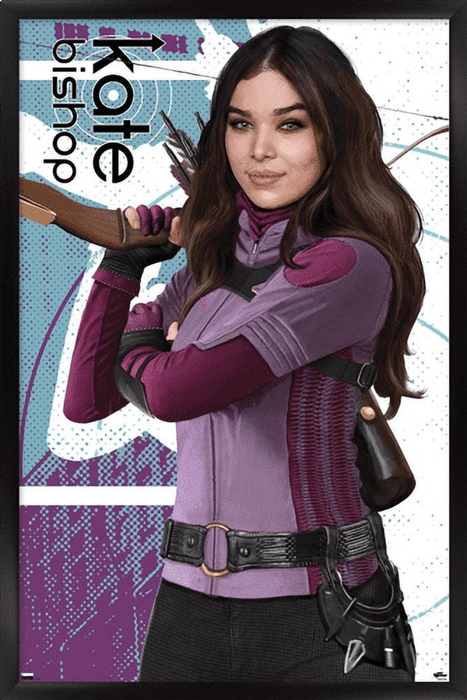 Marvel Hawkeye - Kate Bishop Wall Poster, 14.725" x 22.375", Framed ...