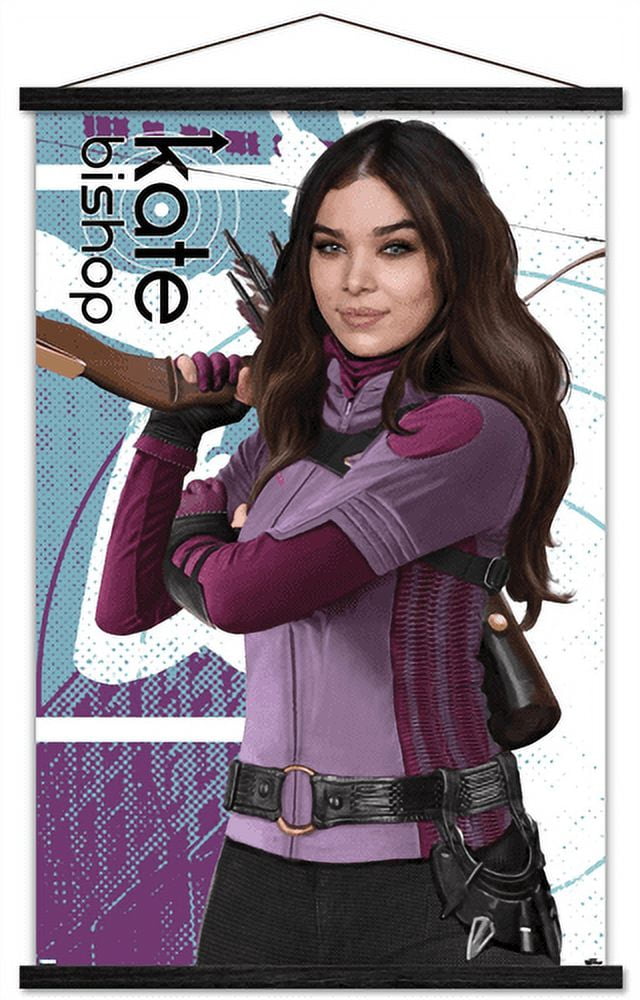 Marvel Hawkeye - Kate Bishop Wall Poster with Magnetic Frame, 22.375" x ...