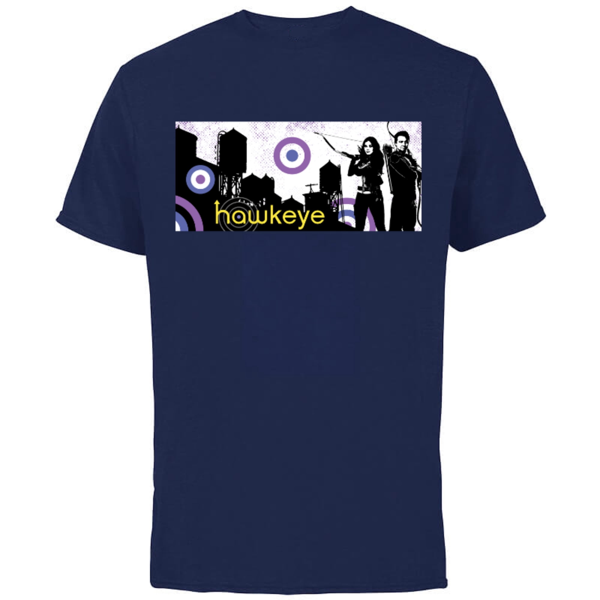 Marvel Hawkeye Kate Bishop and Clint Barton Banner - Short Sleeve ...