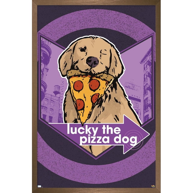 Marvel Hawkeye - Lucky (Pizza Dog) Graphic Wall Poster, 14.725" x 22. ...