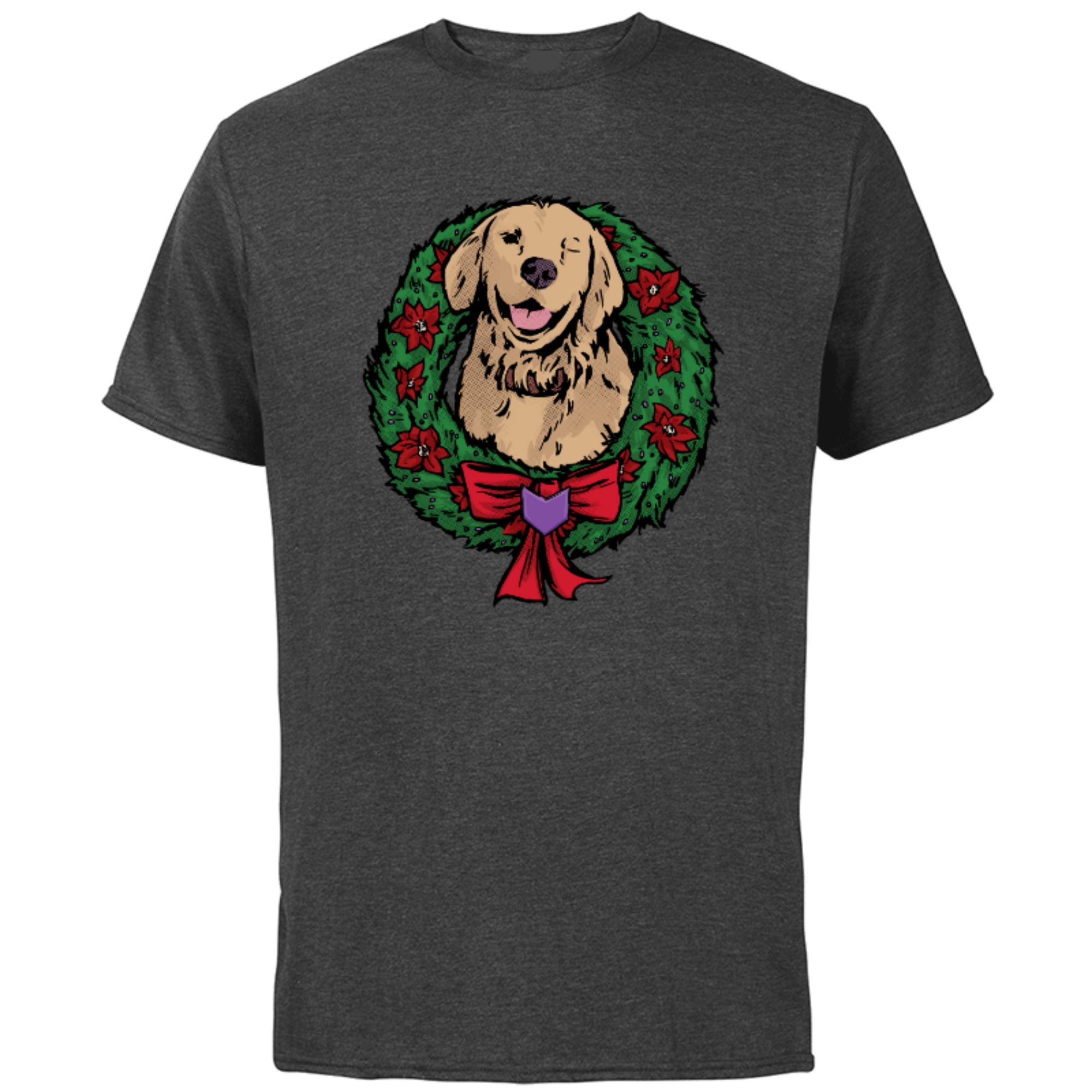 Marvel Hawkeye Lucky the Pizza Dog Holiday Wreath - Short Sleeve Cotton ...