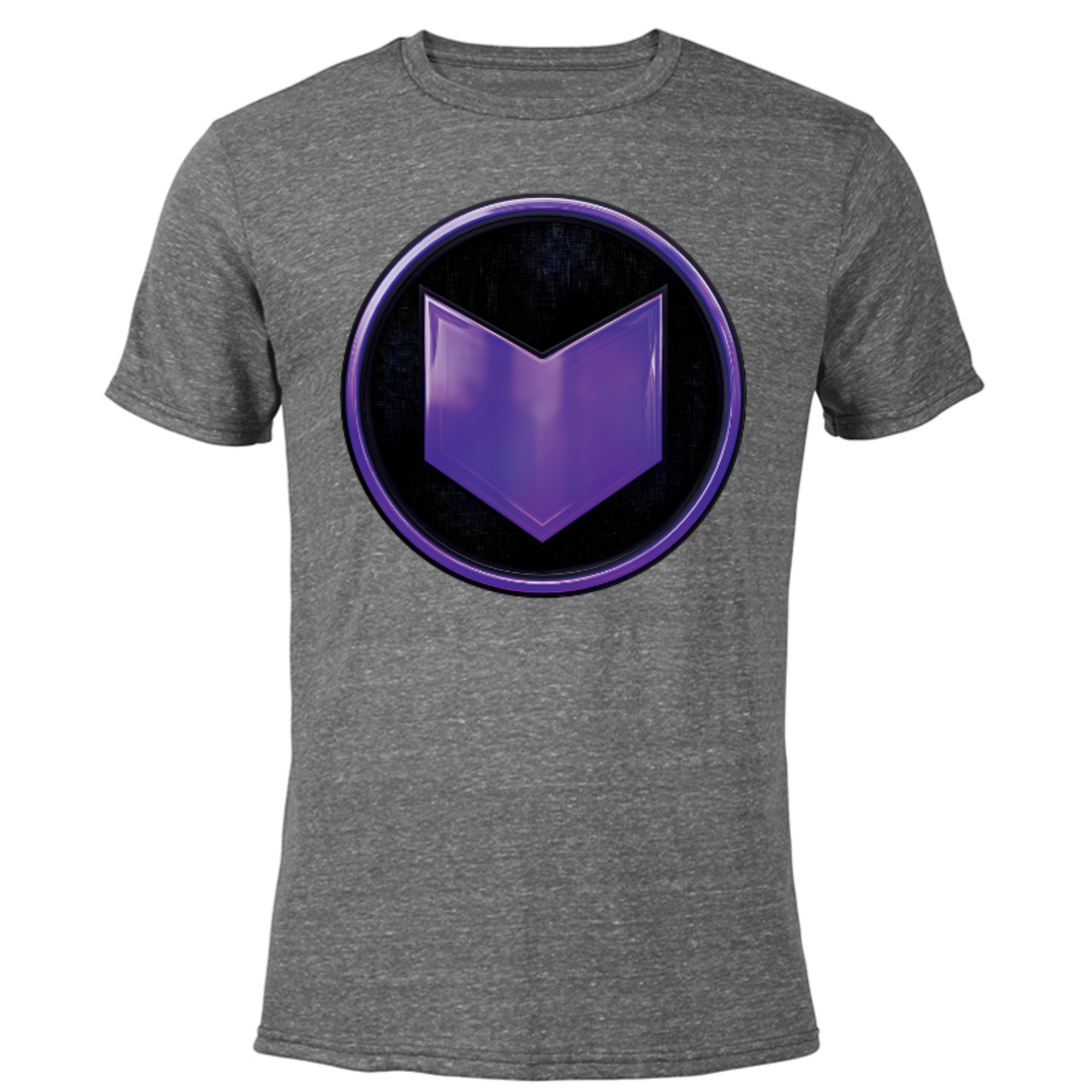 Marvel Hawkeye Purple Arrow Logo - Short Sleeve Blended T-Shirt for ...