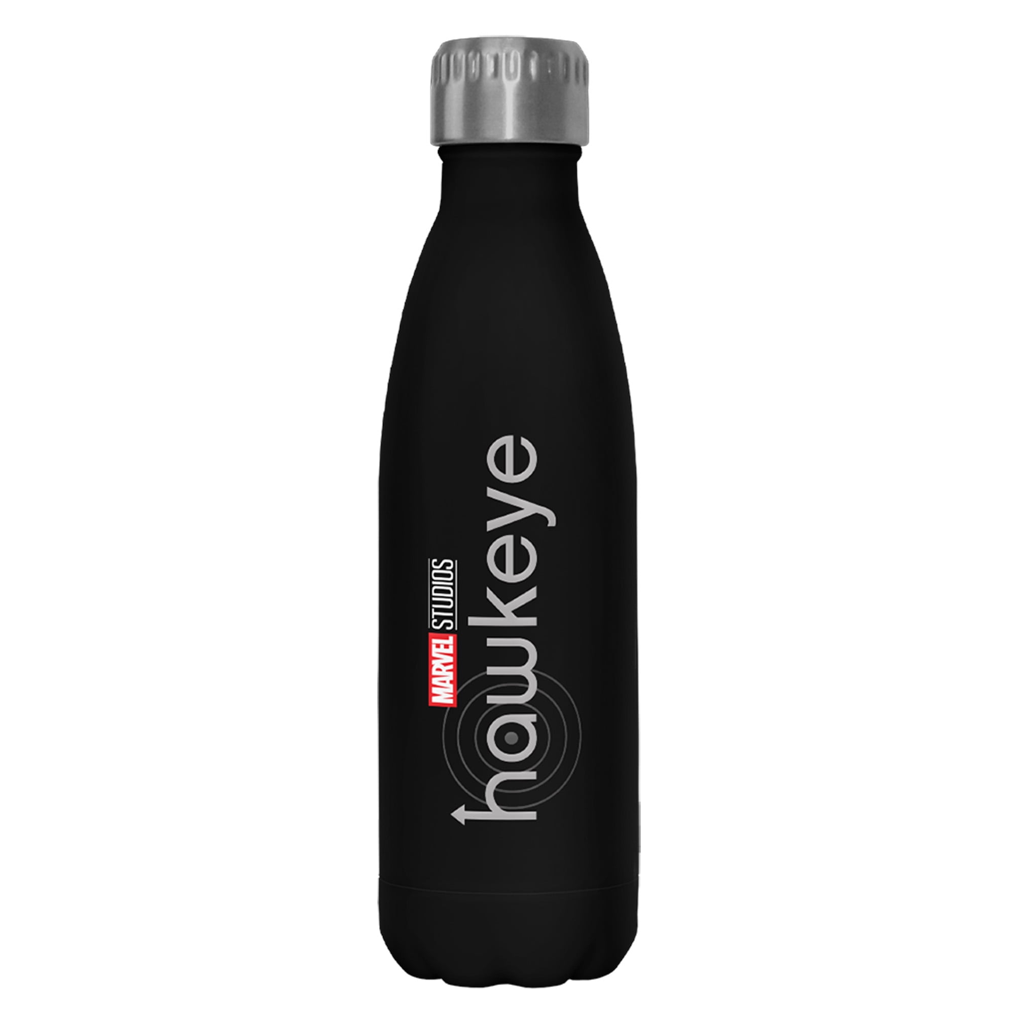 Marvel Hawkeye Simple Gray Logo Stainless Steel Water Bottle Black / TV ...