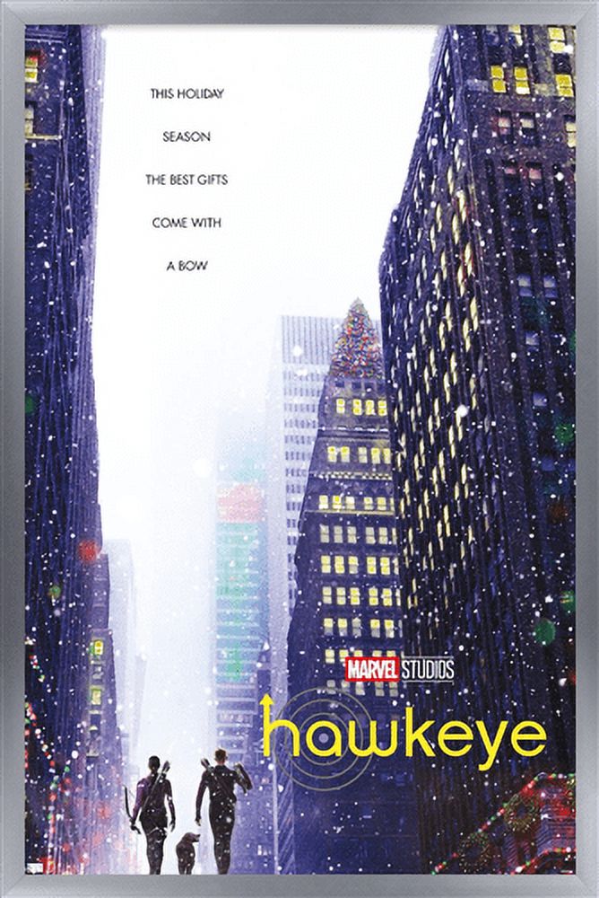Marvel Hawkeye - Street One Sheet Wall Poster, 22.375" x 34", Framed ...