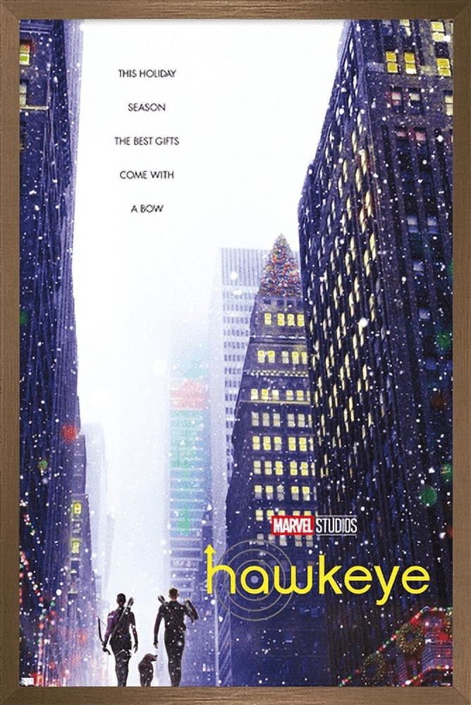 Marvel Hawkeye - Street One Sheet Wall Poster, 22.375" x 34", Framed ...