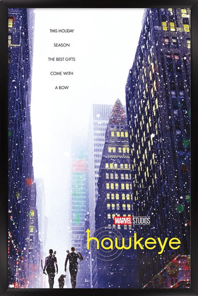 Marvel Hawkeye - Street One Sheet Wall Poster, 22.375" x 34", Framed ...