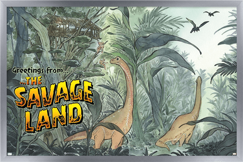 Marvel: Hero Lands - The Savage Land 2 Wall Poster, 14.725" x 22.375 ...