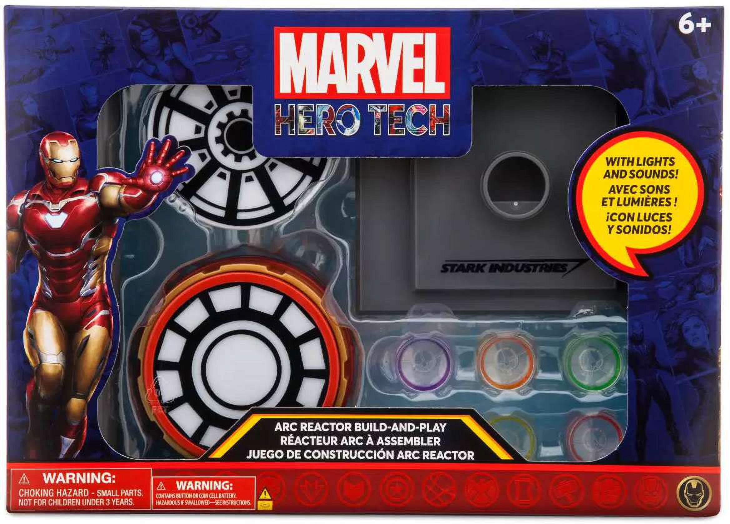 Marvel Hero Tech Iron Man Kids Arc Reactor Build and Play Toy - Walmart.com