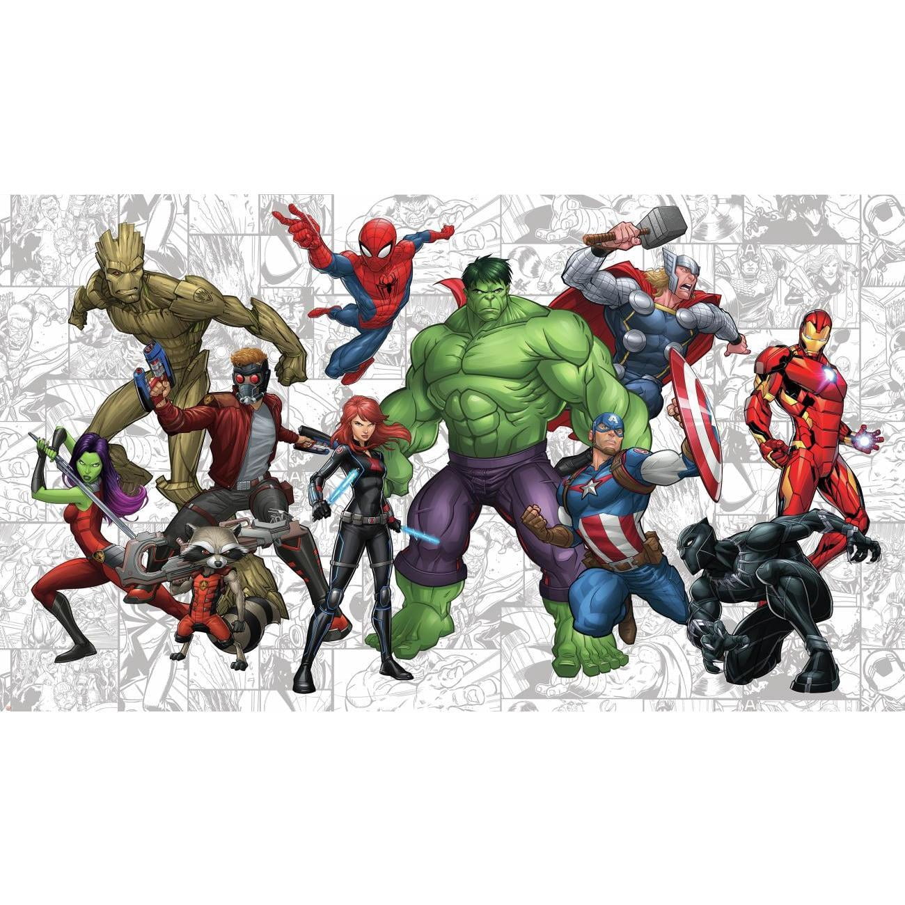 Marvel Hero XL Spray and Stick Wallpaper Mural - Walmart.com