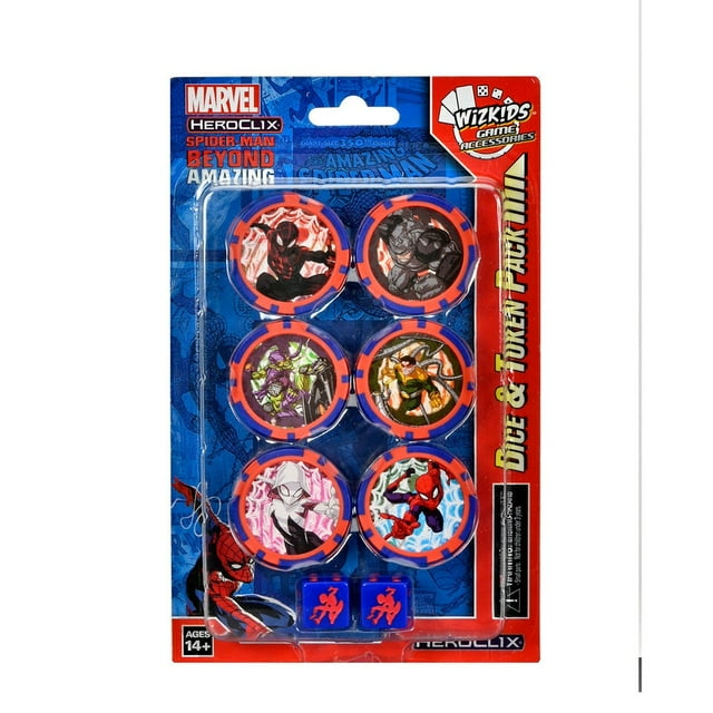 Marvel HeroClix: Spider-Man Beyond Amazing Dice & Token Pack WZK 84869 ...