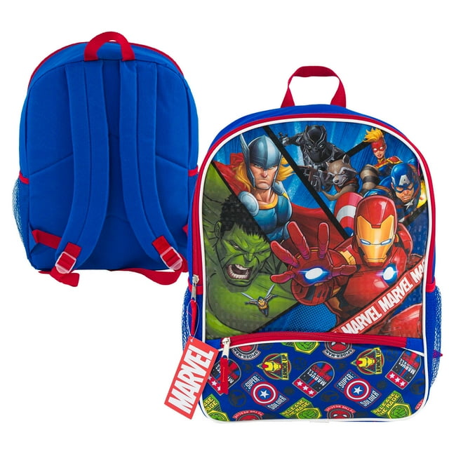 Marvel Heroes 16" Backpack With Mesh Side Pockets - Walmart.com